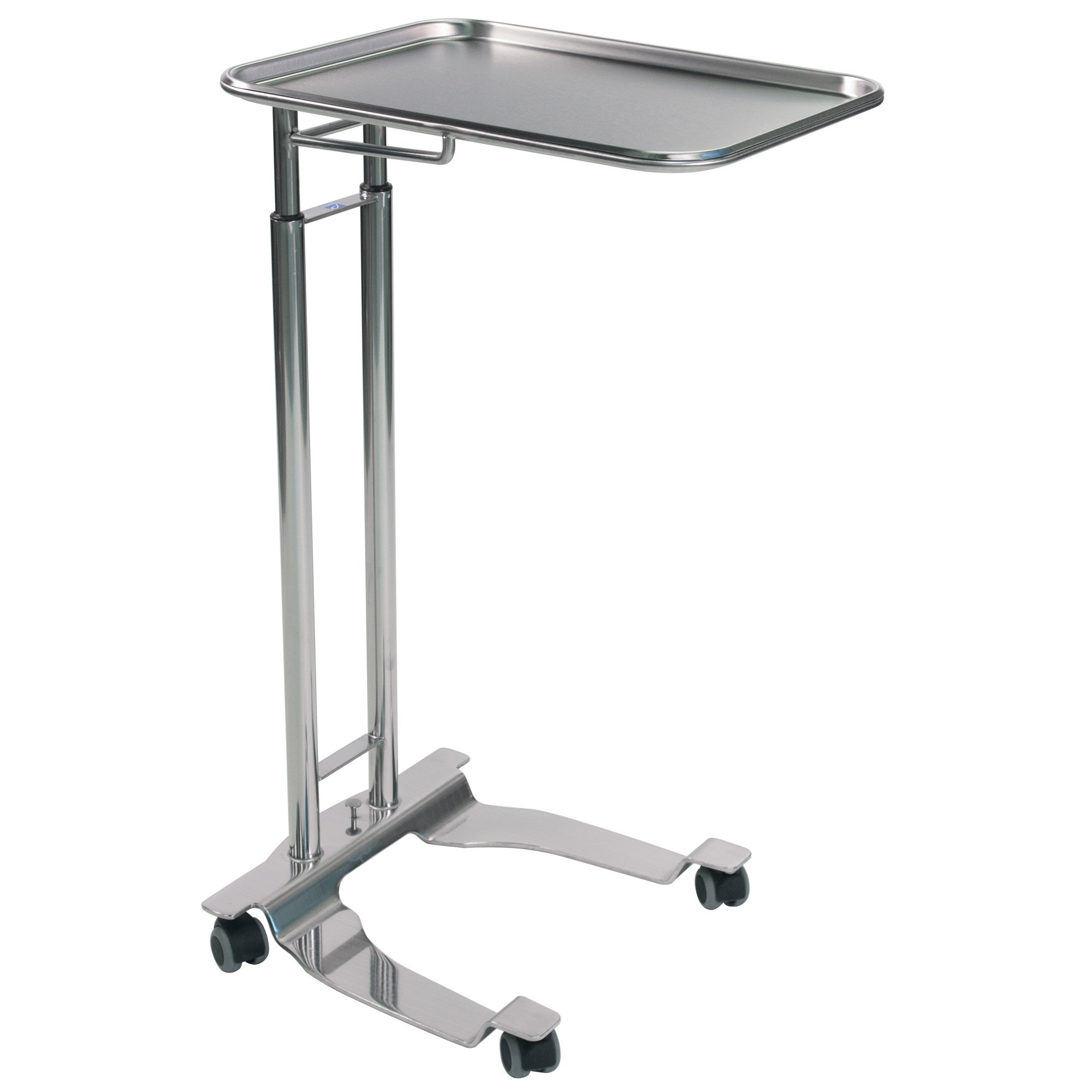 Pedigo SS 4-Wheel Base Mayo Stand With Hand or Foot-Operated