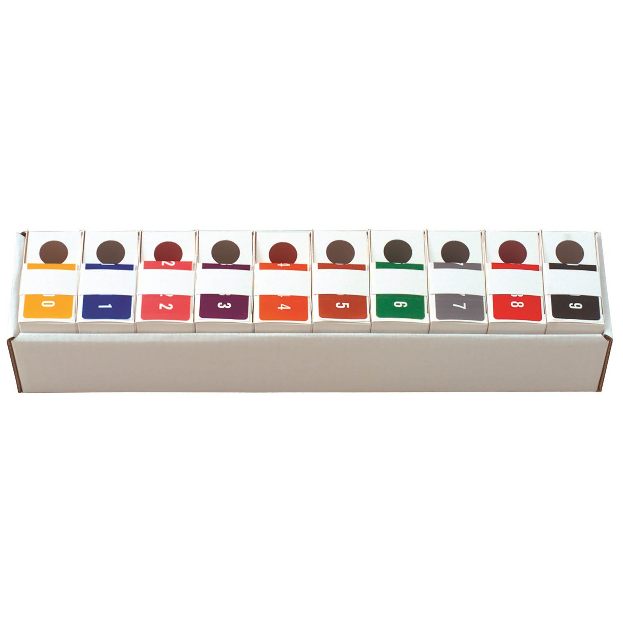 Smead DCC Match SDNM Series Color Code End-Tab Numeric Roll Label