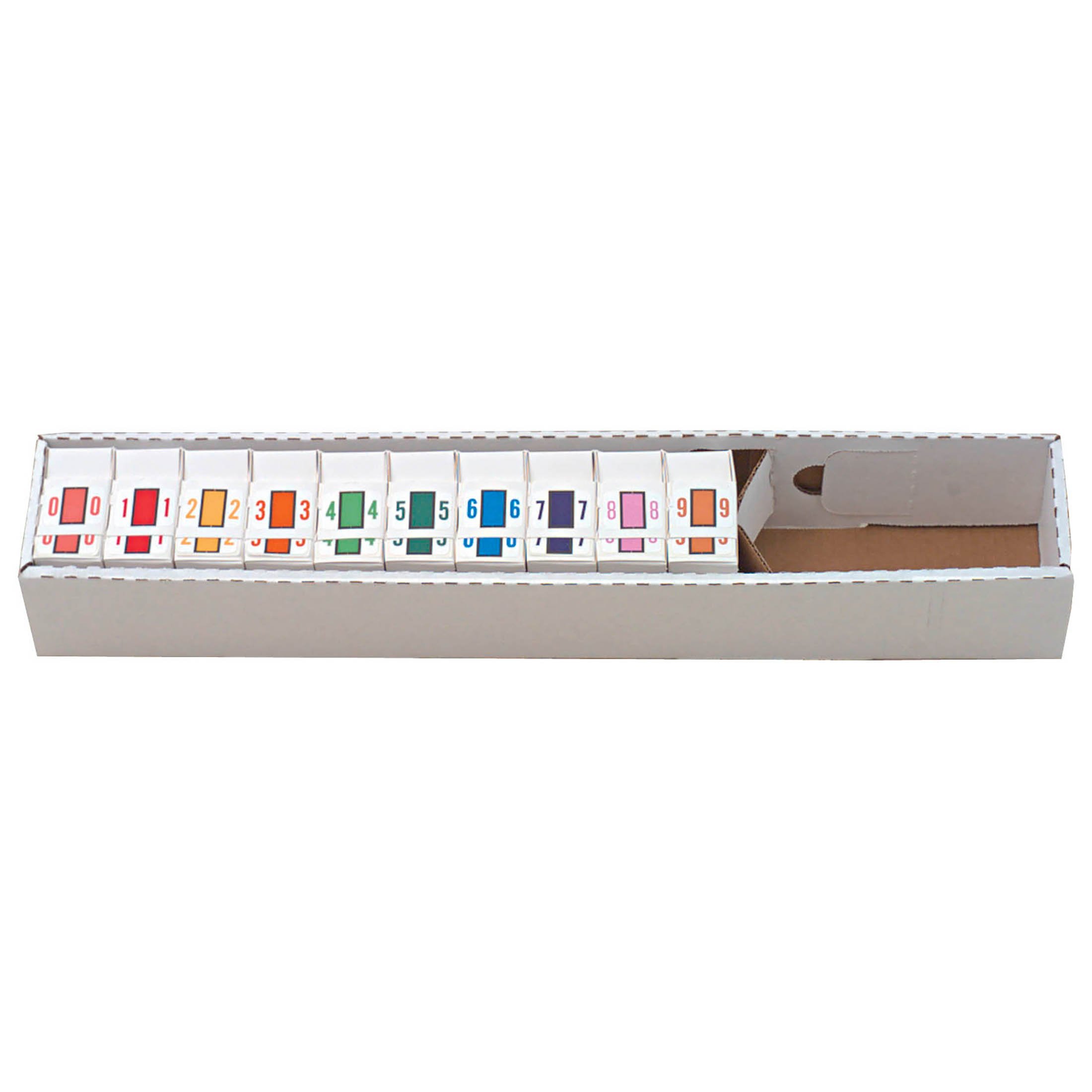 Tab 1282 Match A1282 Series Numeric Color-Coded Roll Vinyl Labels