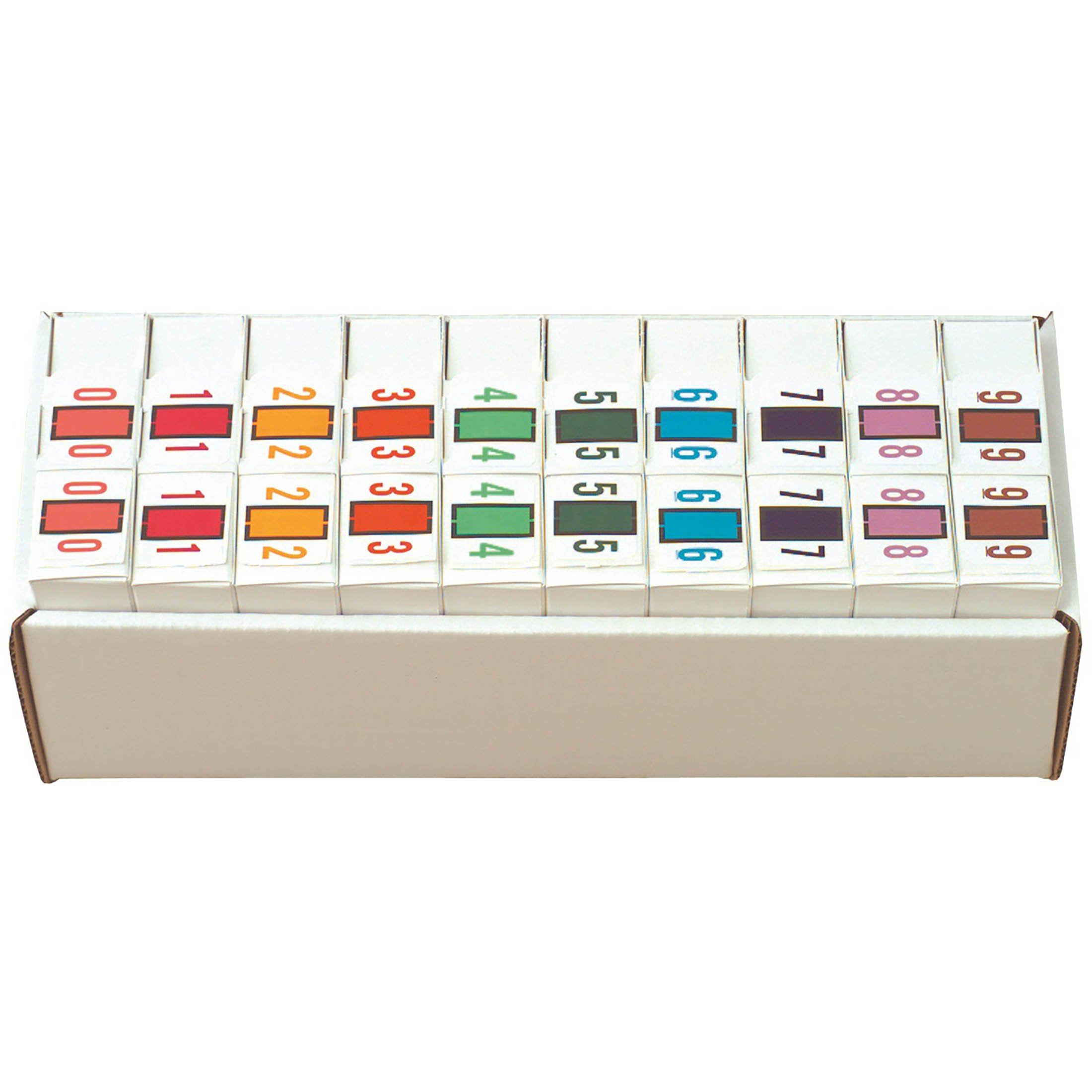 Tab Products Match TPNV Series Color Code Numeric Roll Vinyl Label