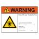 Warning Class 3B Laser Controlled Area Laser Warning Sign