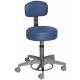 Pedigo Foot Operated Pneumatic Stool With Backrest