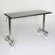MidCentral Stainless Steel Height Adjustable Instrument Table