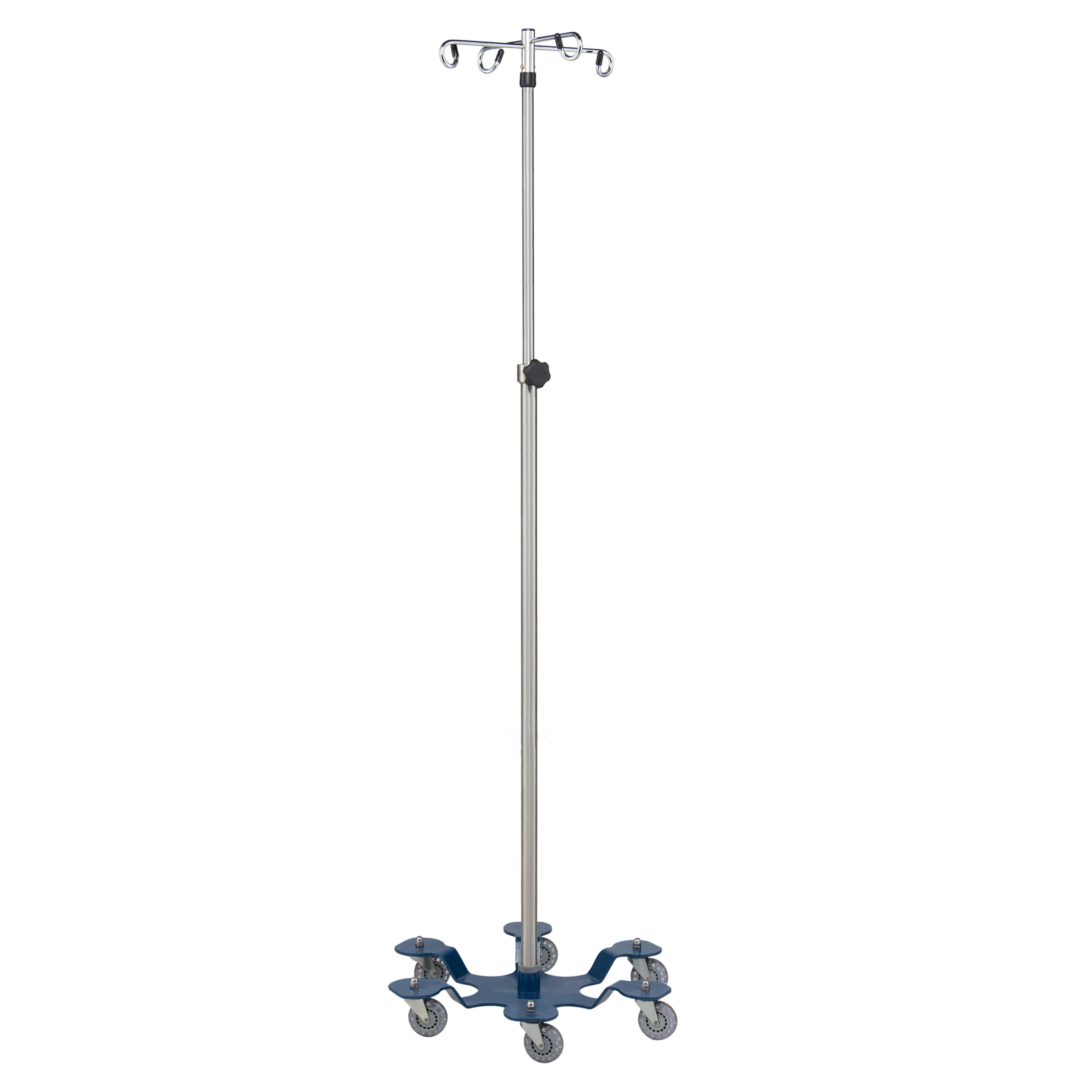 Blickman Model 1370 Chrome IV Stand with 6-Leg Powder Coated Base