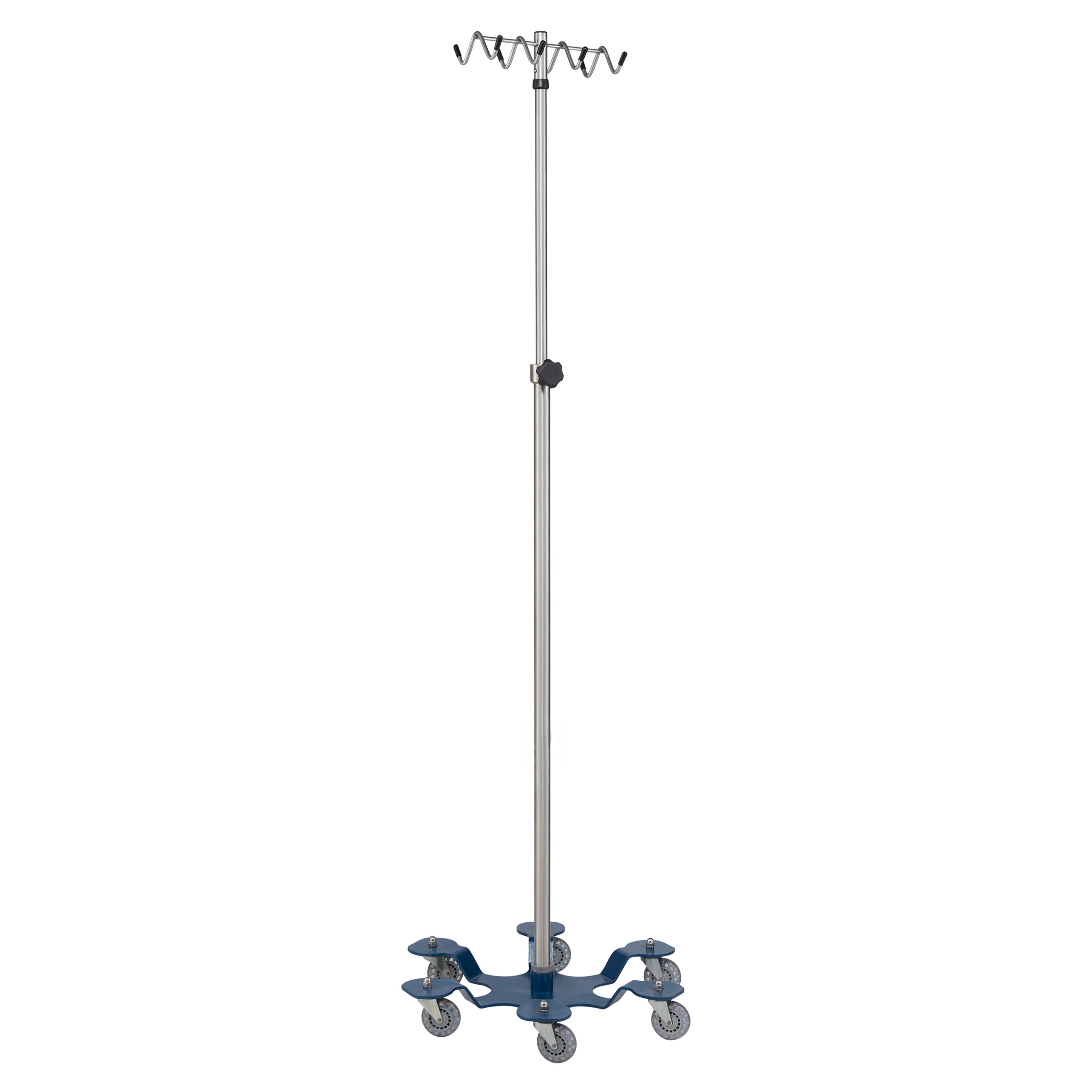 Blickman Model 1370 Chrome IV Stand with 6-Leg Powder Coated Base