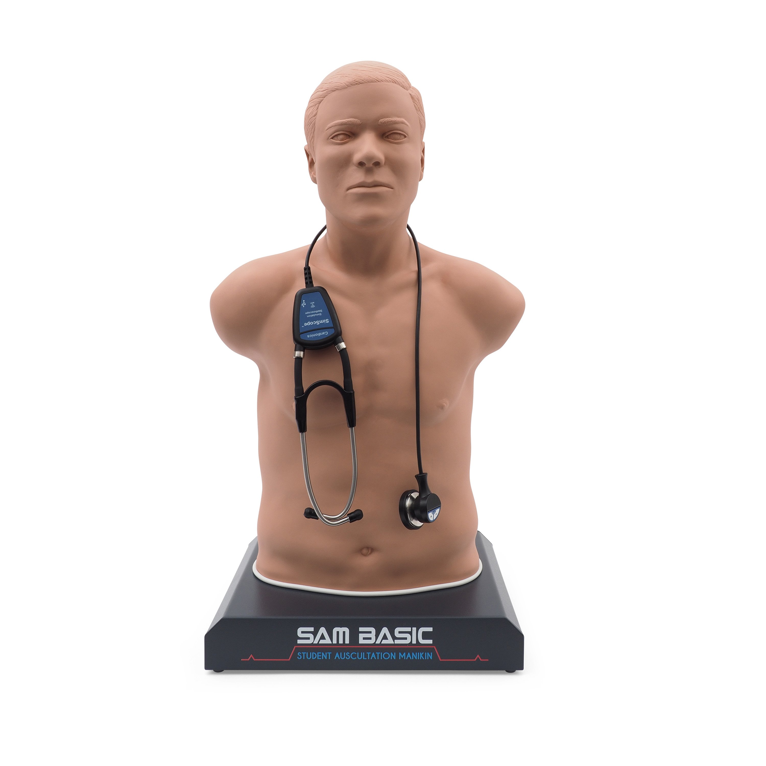 SAM Basic® Adult Auscultation Manikin with SimScope & Laptop