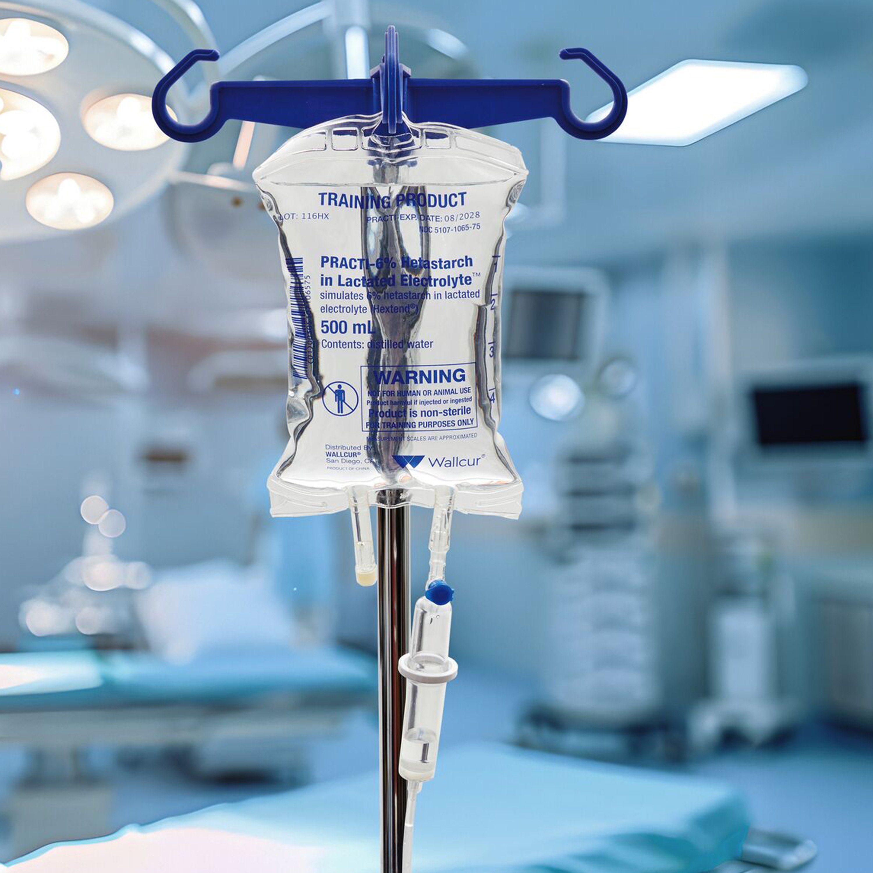 Wallcur 1024775 Practi-6% Hetastarch 500 mL I.V. Solution Bag