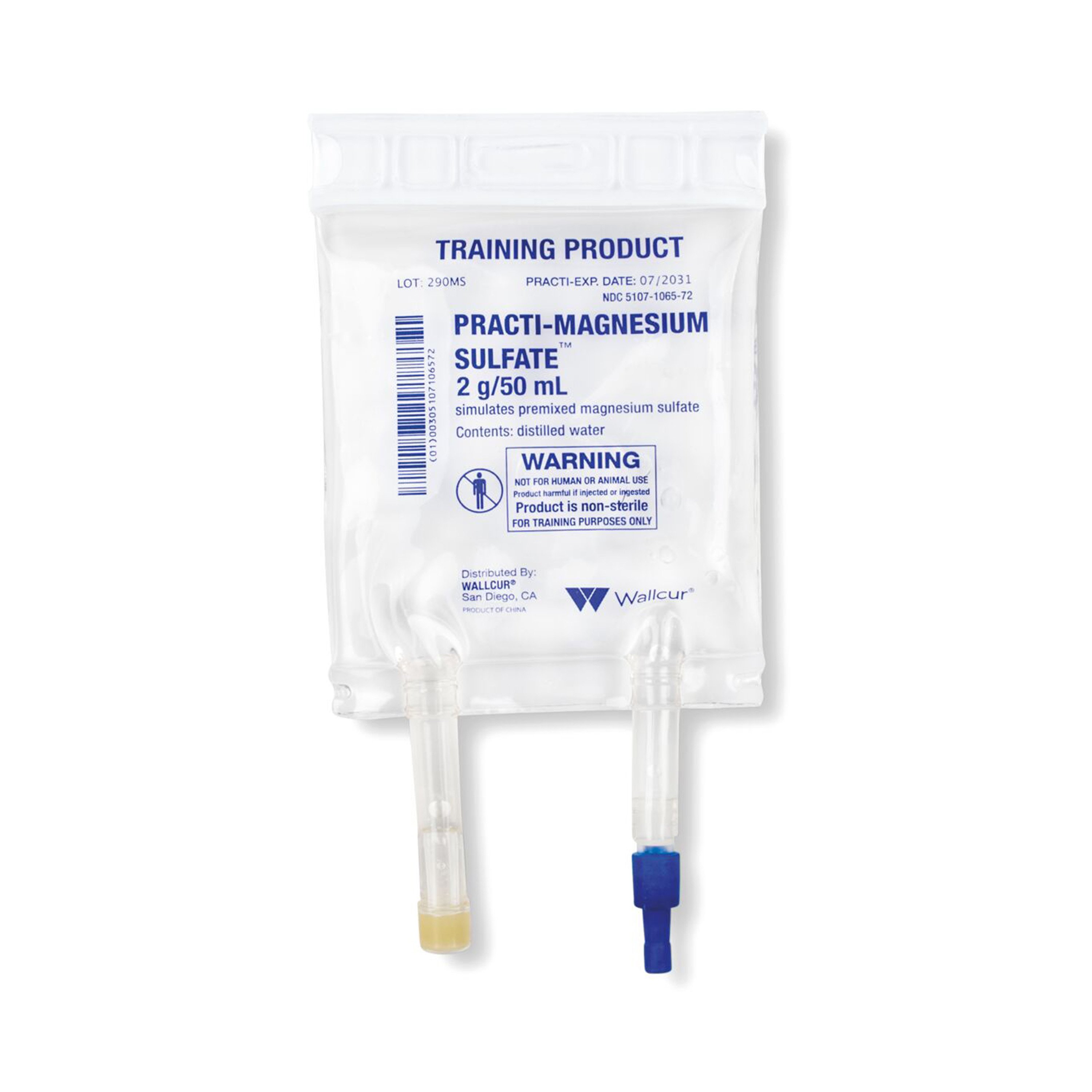 Wallcur 1024807 Practi-Magnesium Sulfate 50 mL I.V. Bag
