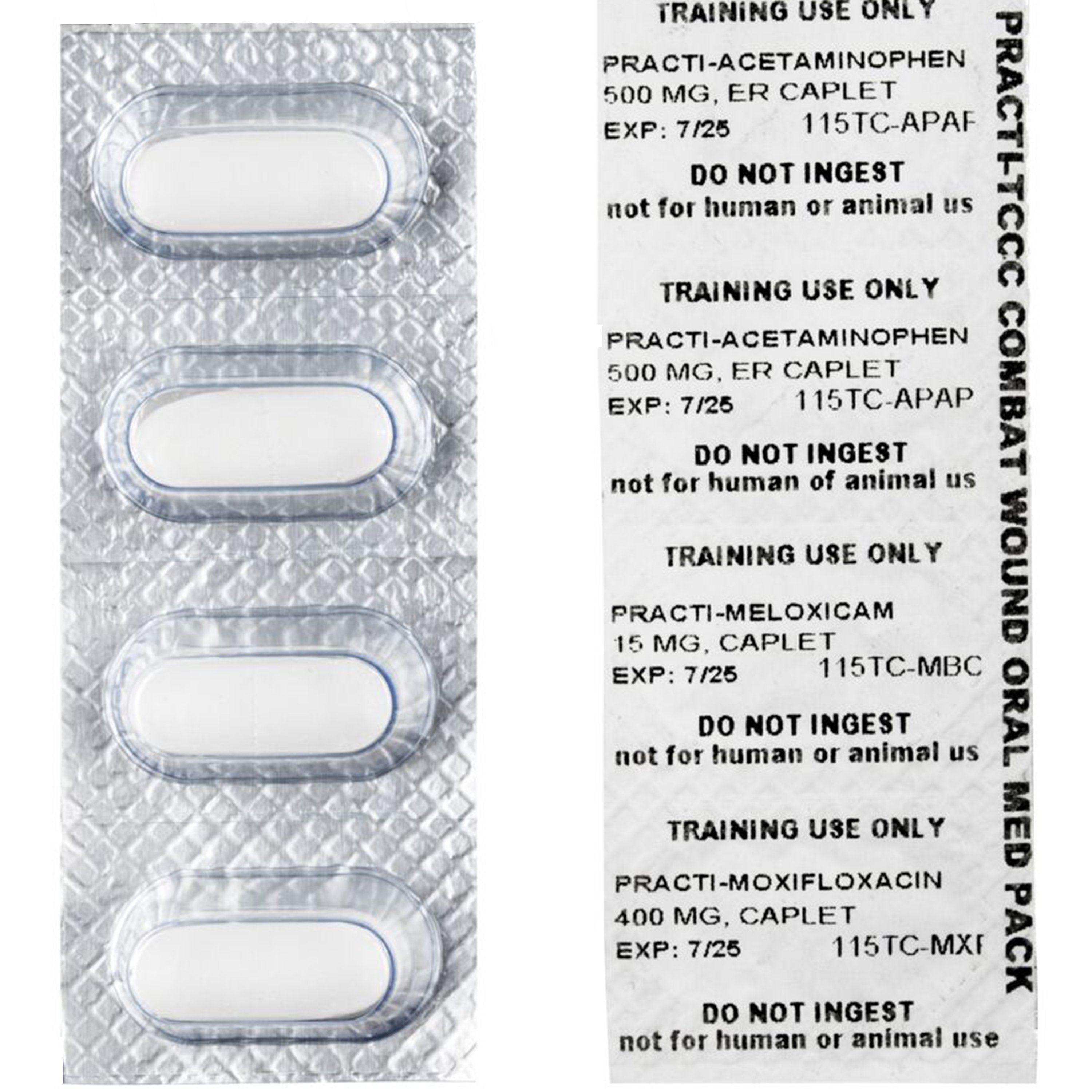 Wallcur 1024944 Practi-TCCC Oral Medication Pack