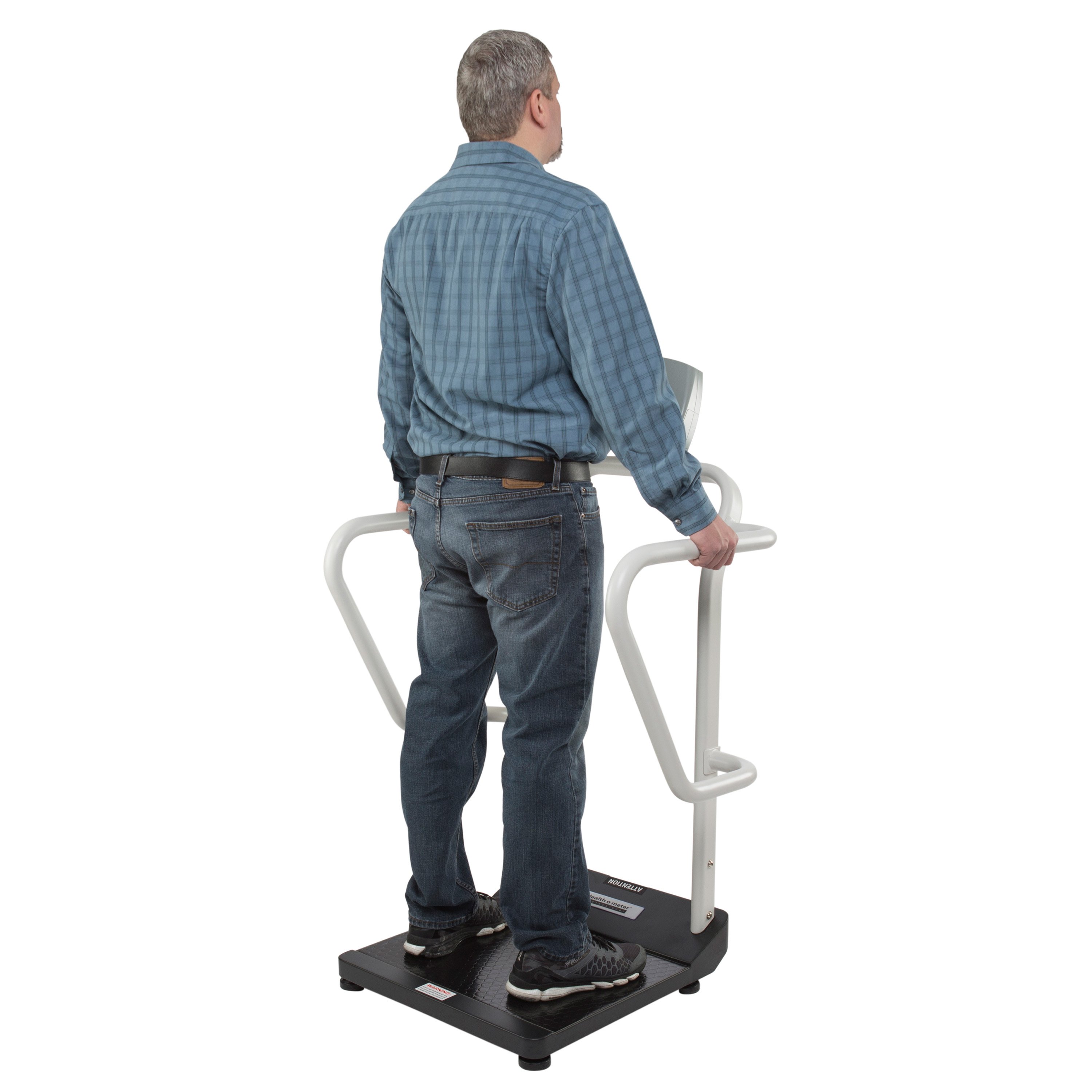Bariatric Digital Platform Scale with Extra Wide Handrails