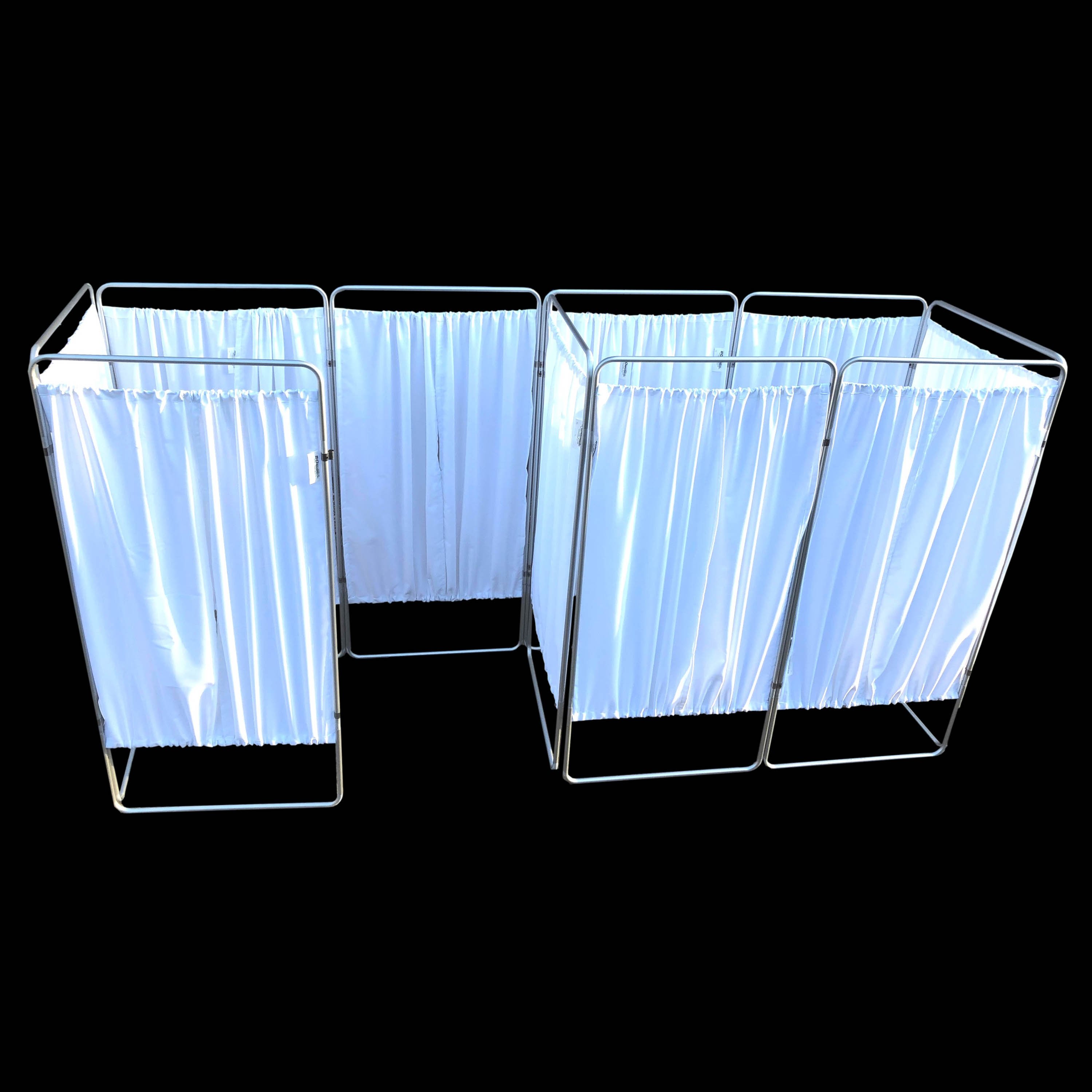 OmniMed King Economy Protection Screen with T-Hinge & Clear Vinyl Panel