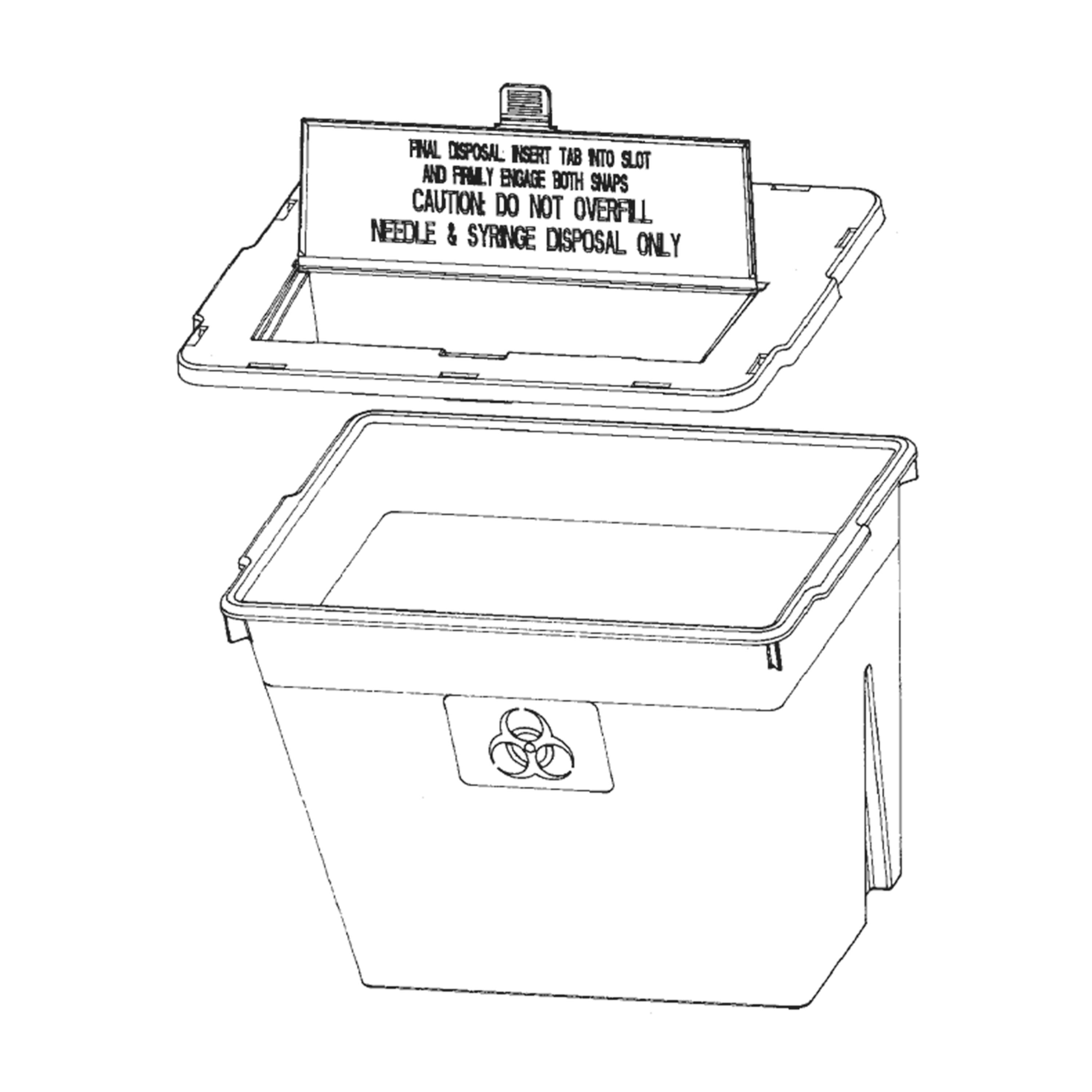 Bemis Health Care 102030 5-Gallon Biohazard Sharps Container