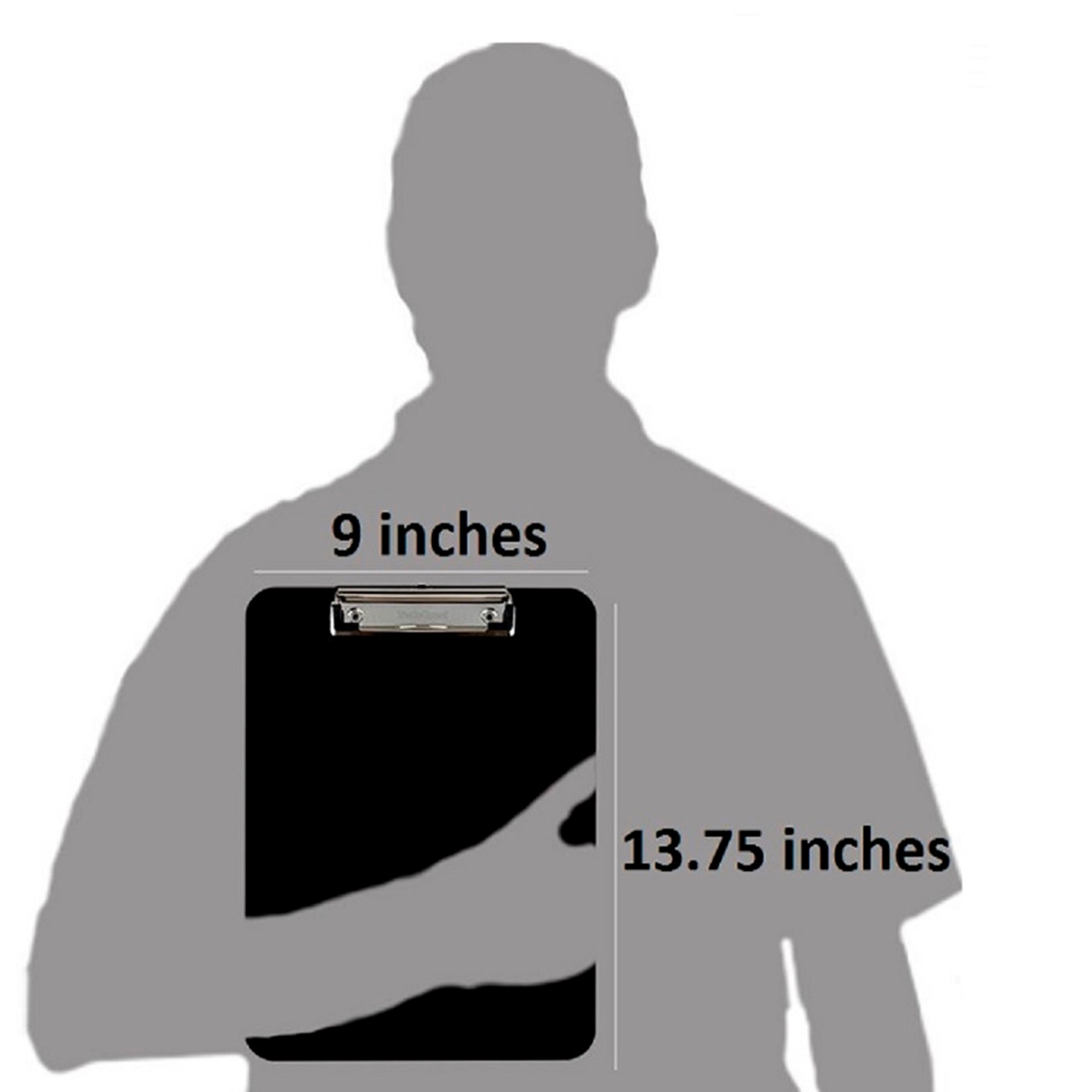 OmniMed 203601 Aluminum Overbed Clipboard