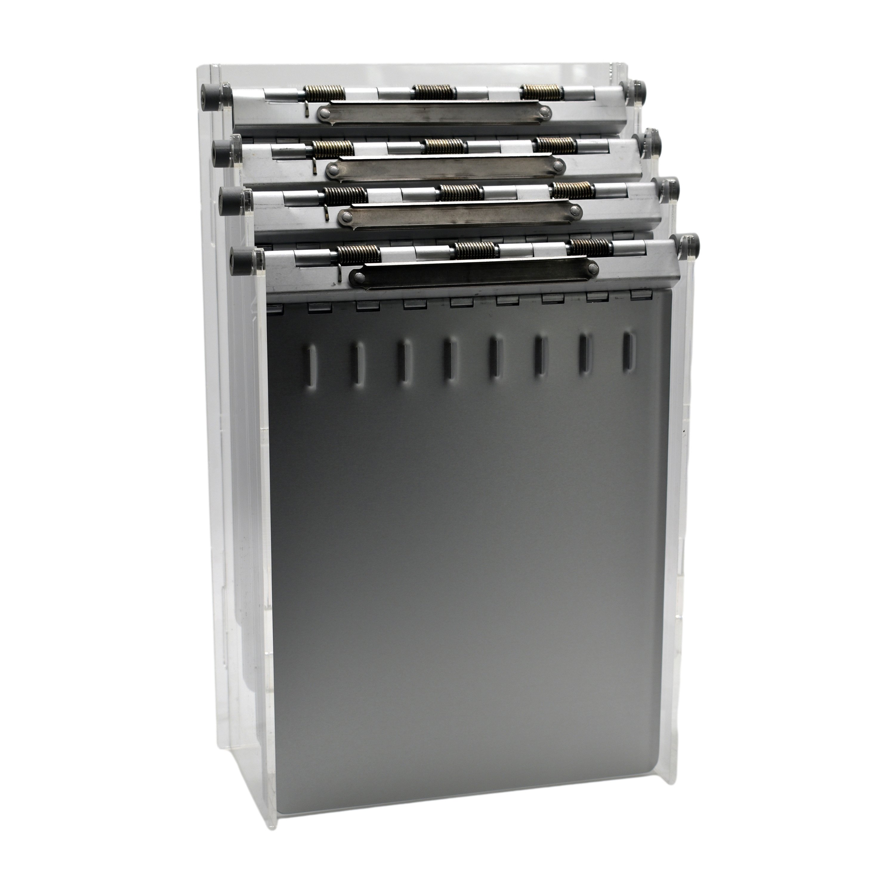 OmniMed 263000 Acrylic 4-Slot Chart Holder Storage Rack