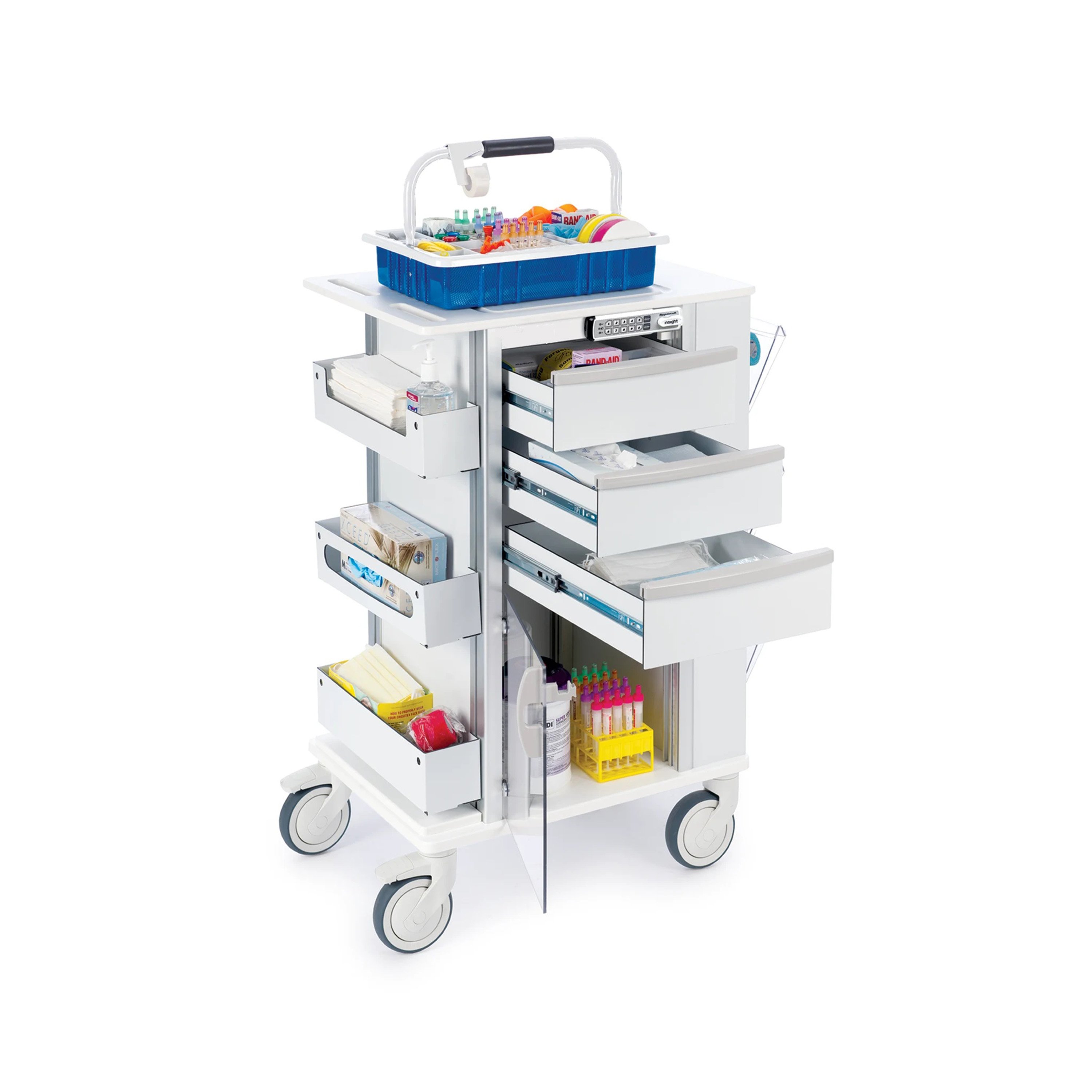 OmniMed 351006 Omni Advanced Phlebotomy Cart with 3 Drawers