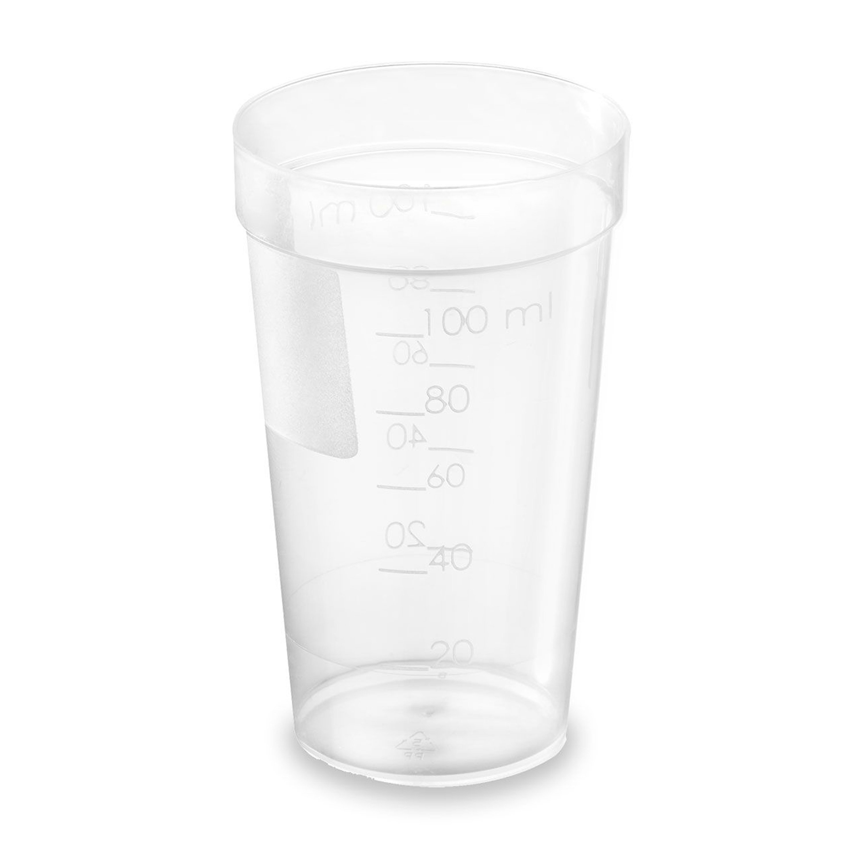 Globe Scientific 5100 100 mL PP Titration Cup
