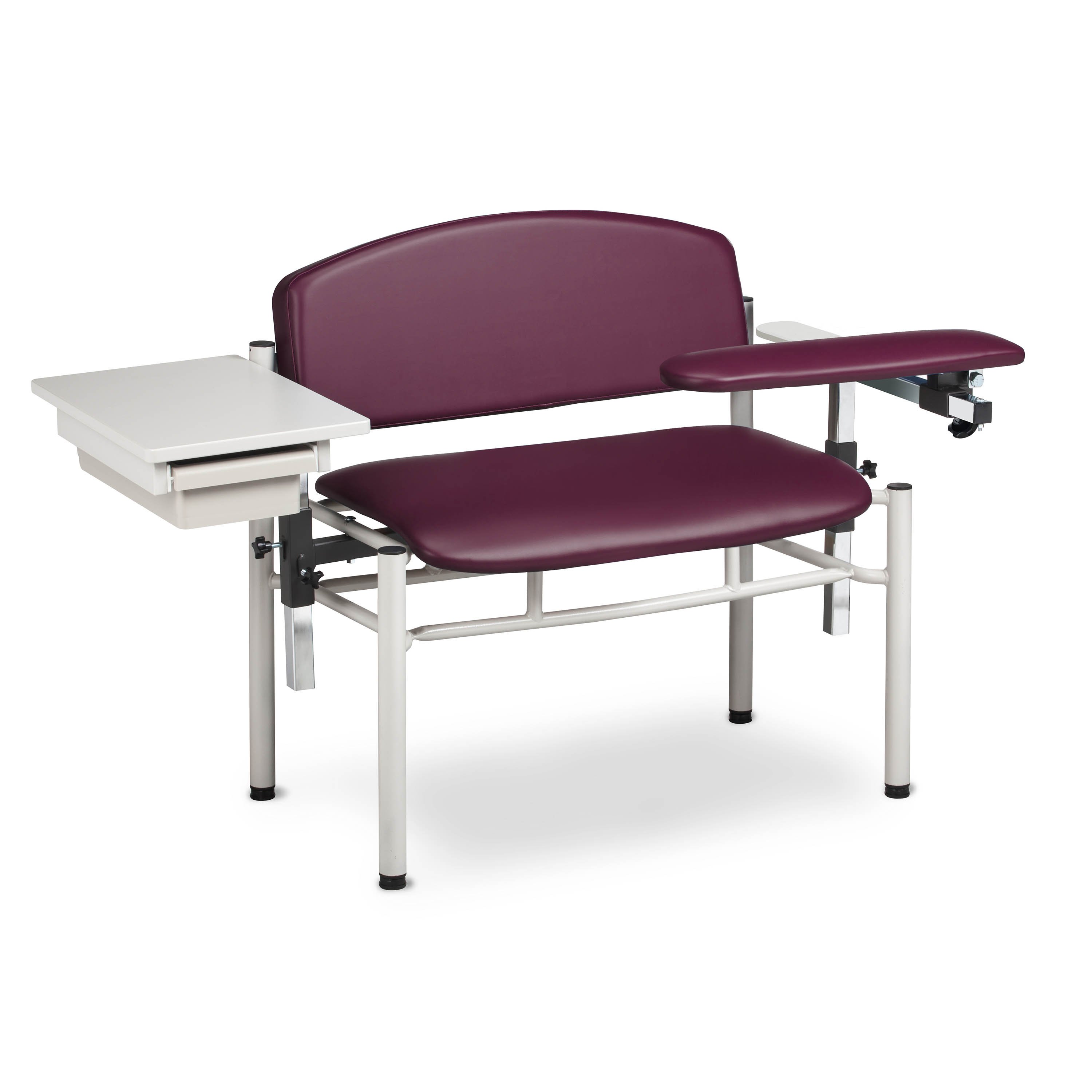Clinton 6069-U SC Series Extra-Wide Padded Blood Drawing Chair with ...