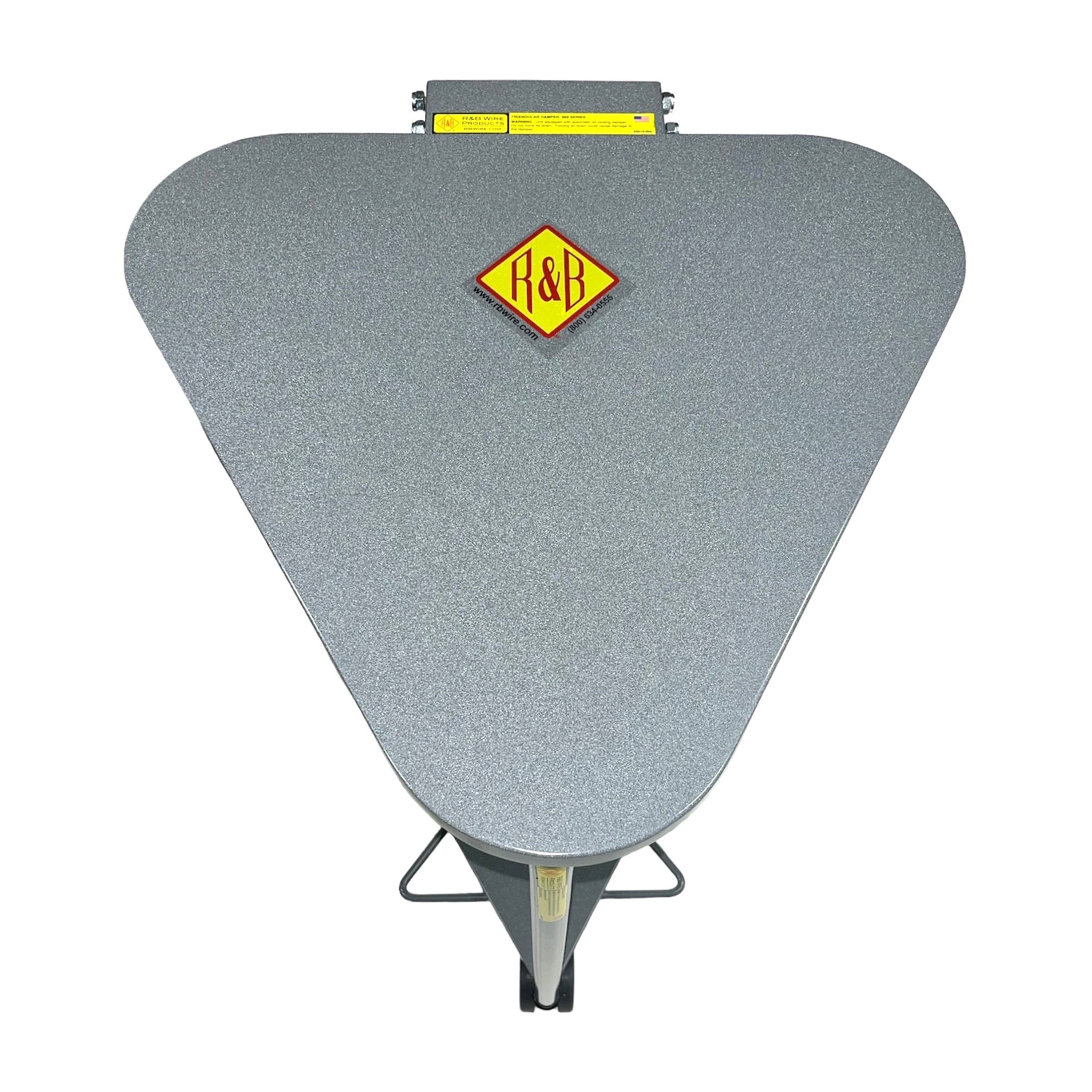 Antimicrobial Triangular Linen Hamper with Quiet Closure Lid