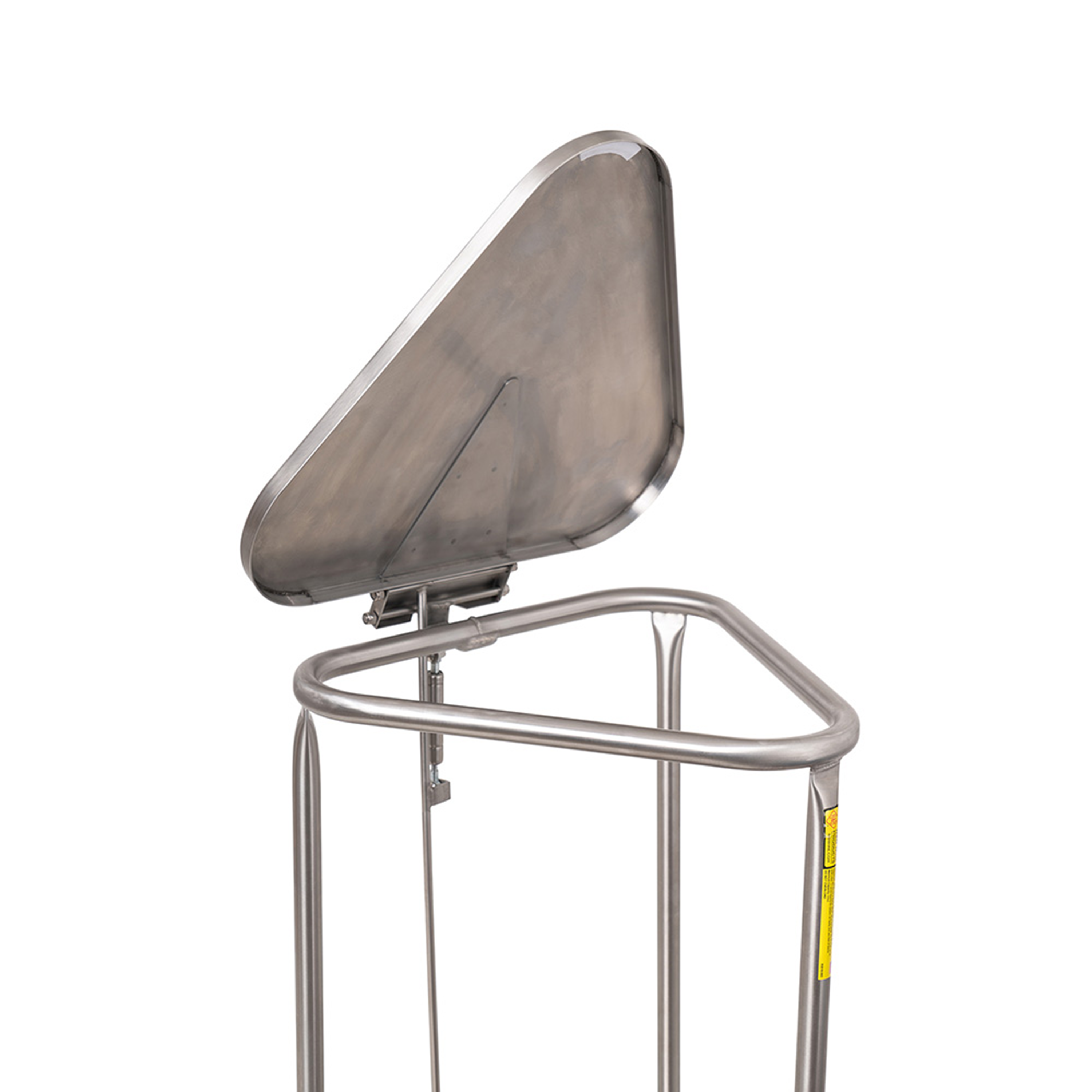 R&B Wire 669SS Stainless Steel Triangular Linen Hamper