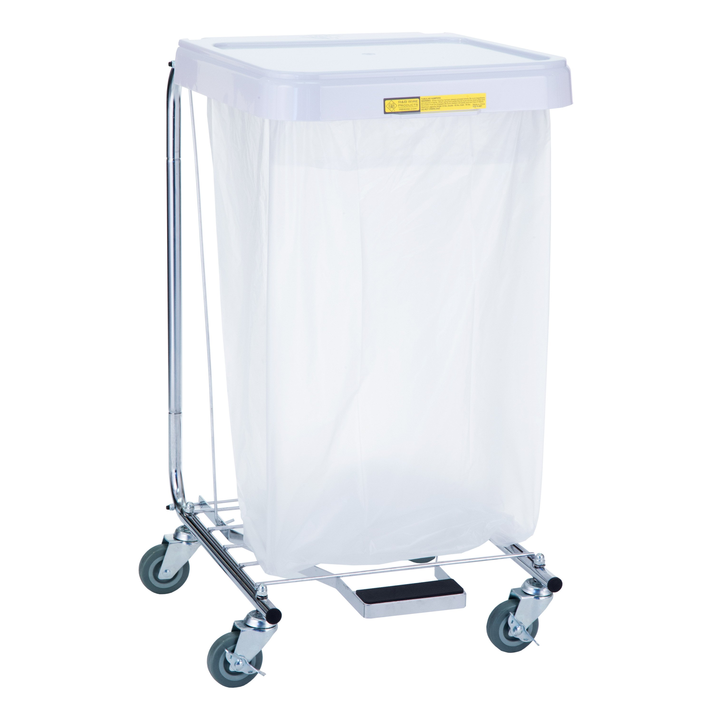 R&B Wire 692/32 Single Medium Duty Medical Hamper with Lid