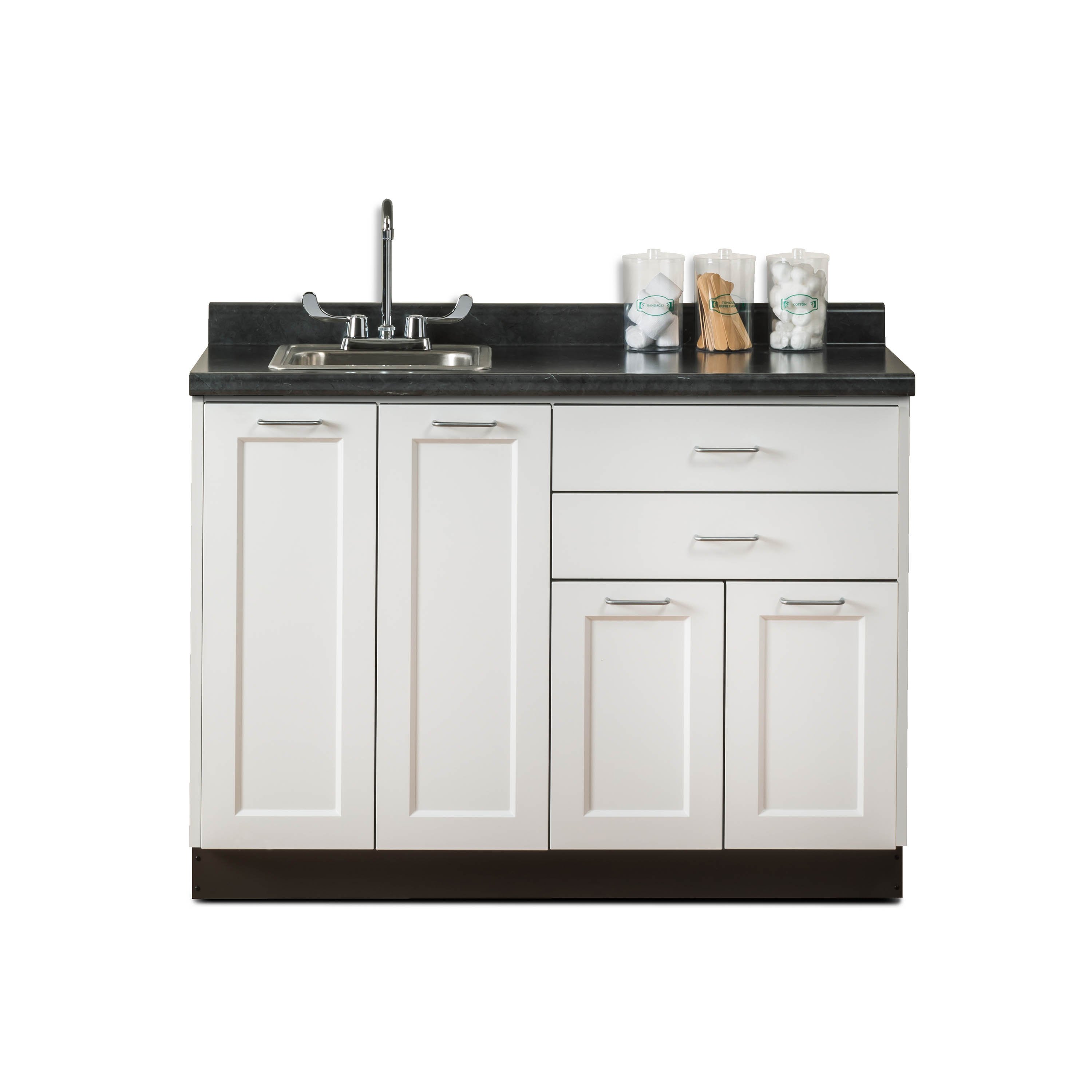 Clinton 8648 4-Door Fashion Finish 48" Wide Base Cabinet with 2 Drawers
