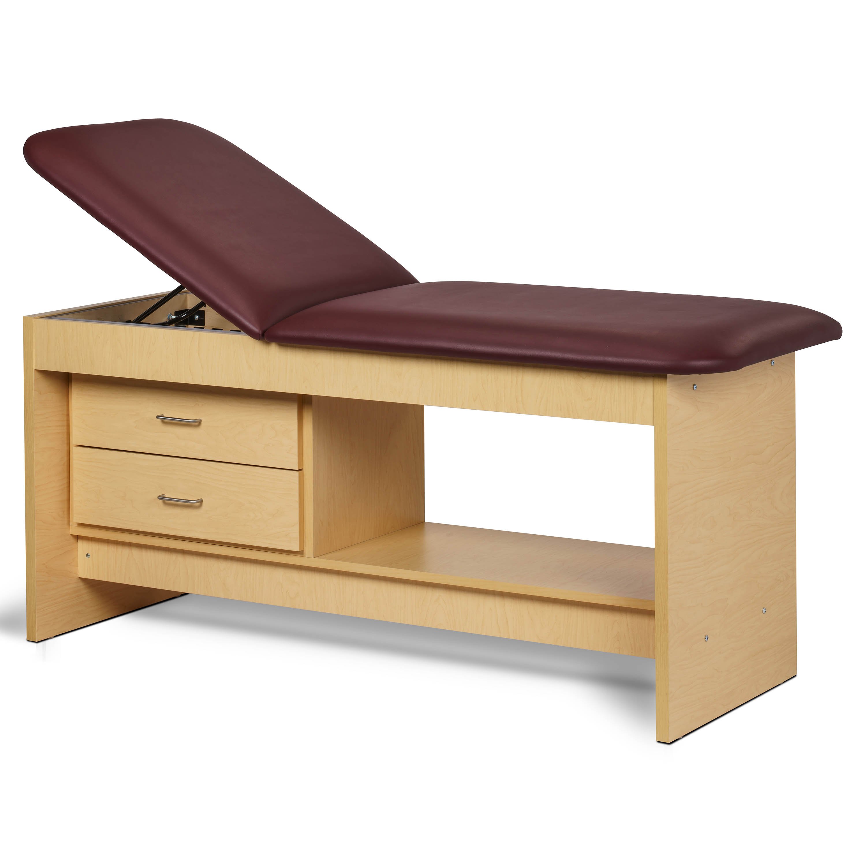 Clinton 91013-27 Panel Leg Series Treatment Table with Shelf and ...