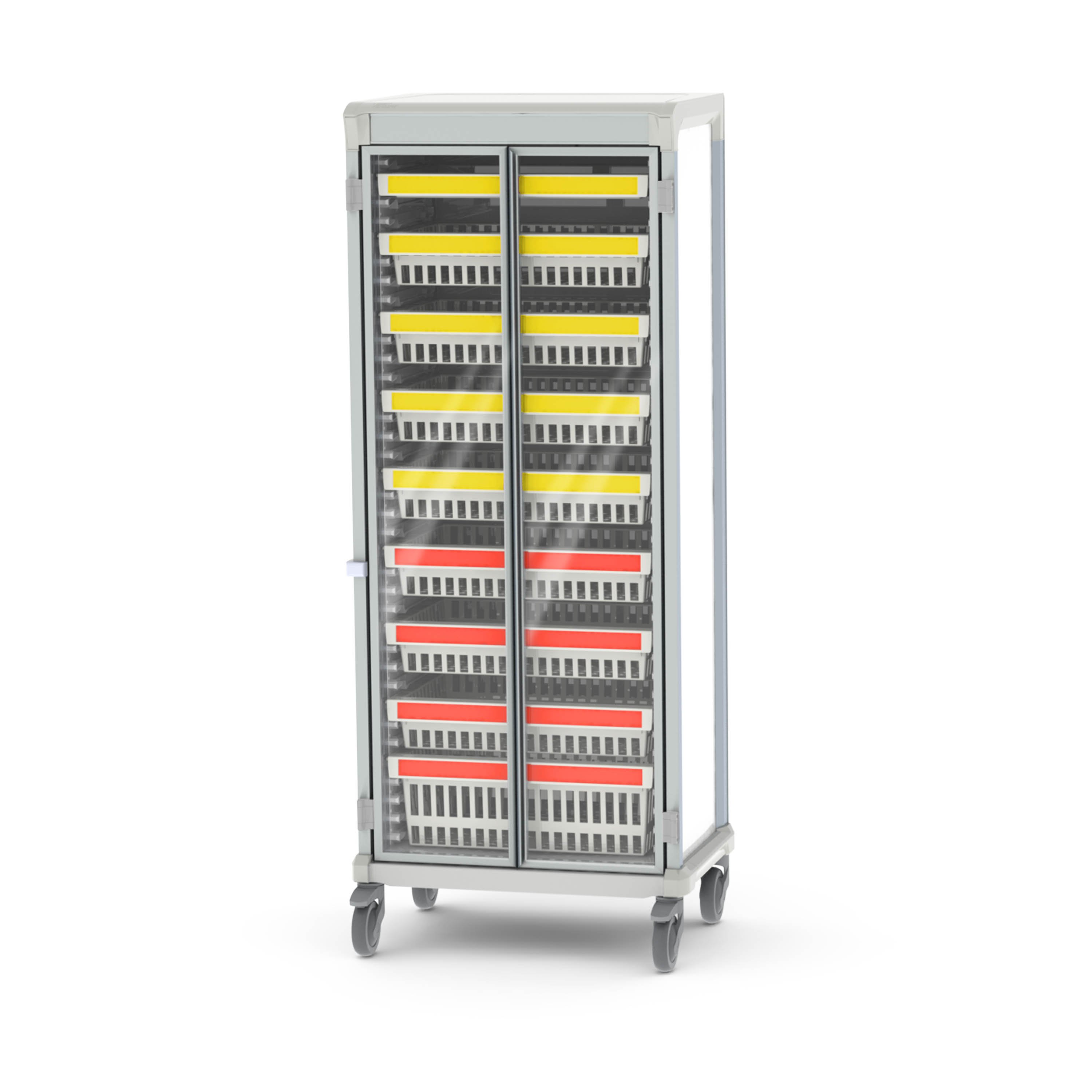 Pegasus Apollo E Type Medical Storage Cart with 4 Panels