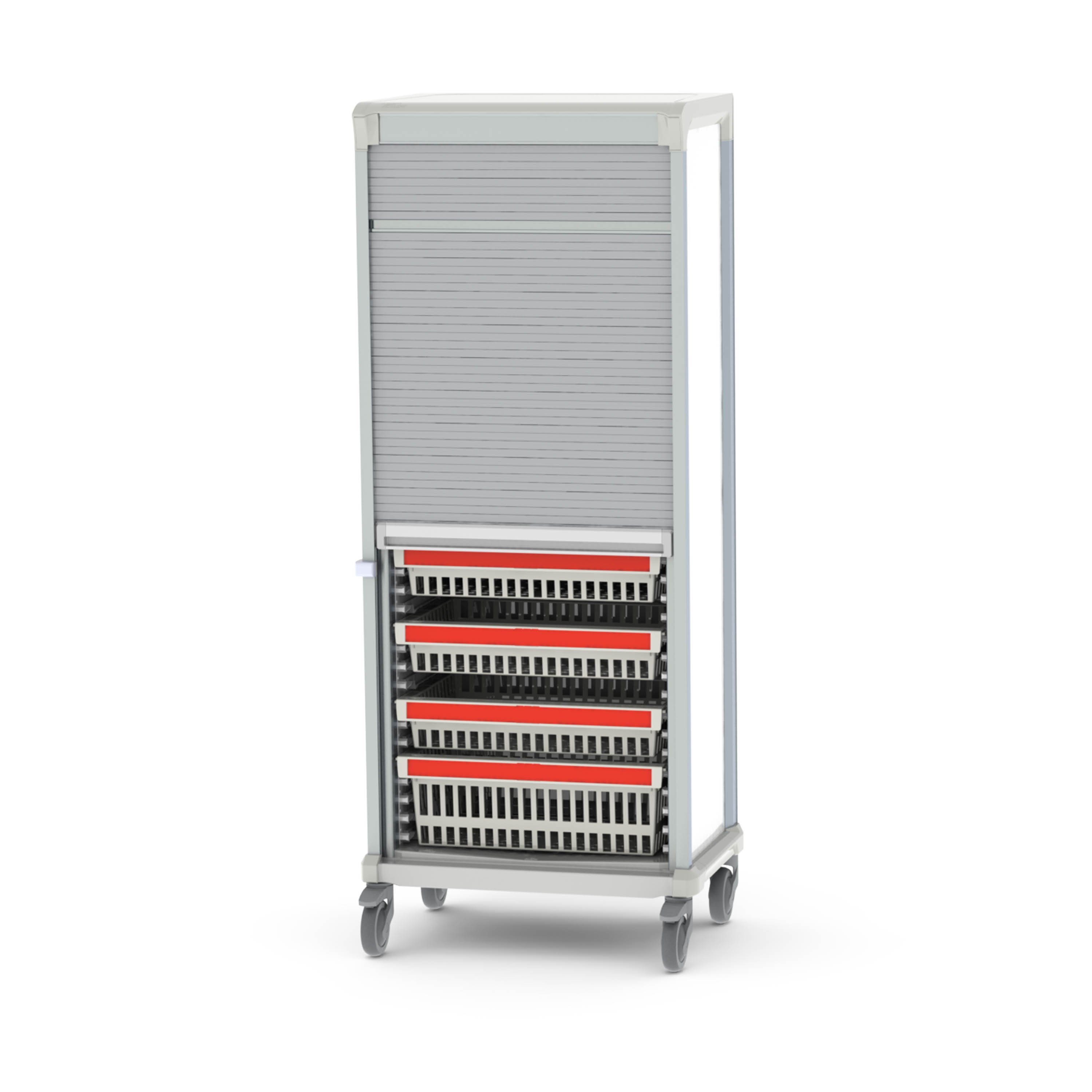 Pegasus Apollo E Type Medical Storage Cart with 4 Panels