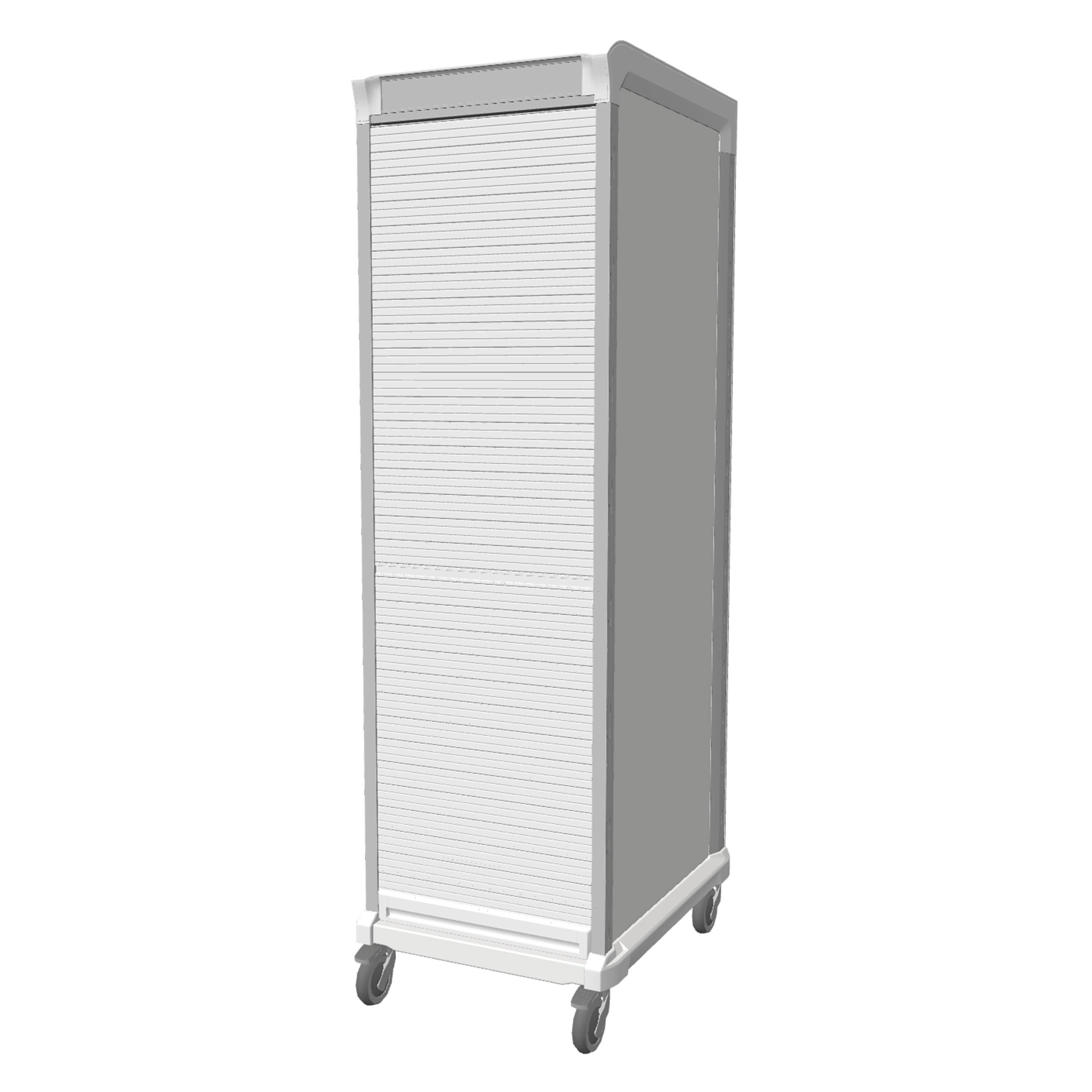 Pegasus Apollo U Type Single Column Medical Storage Cart with 4 Panels