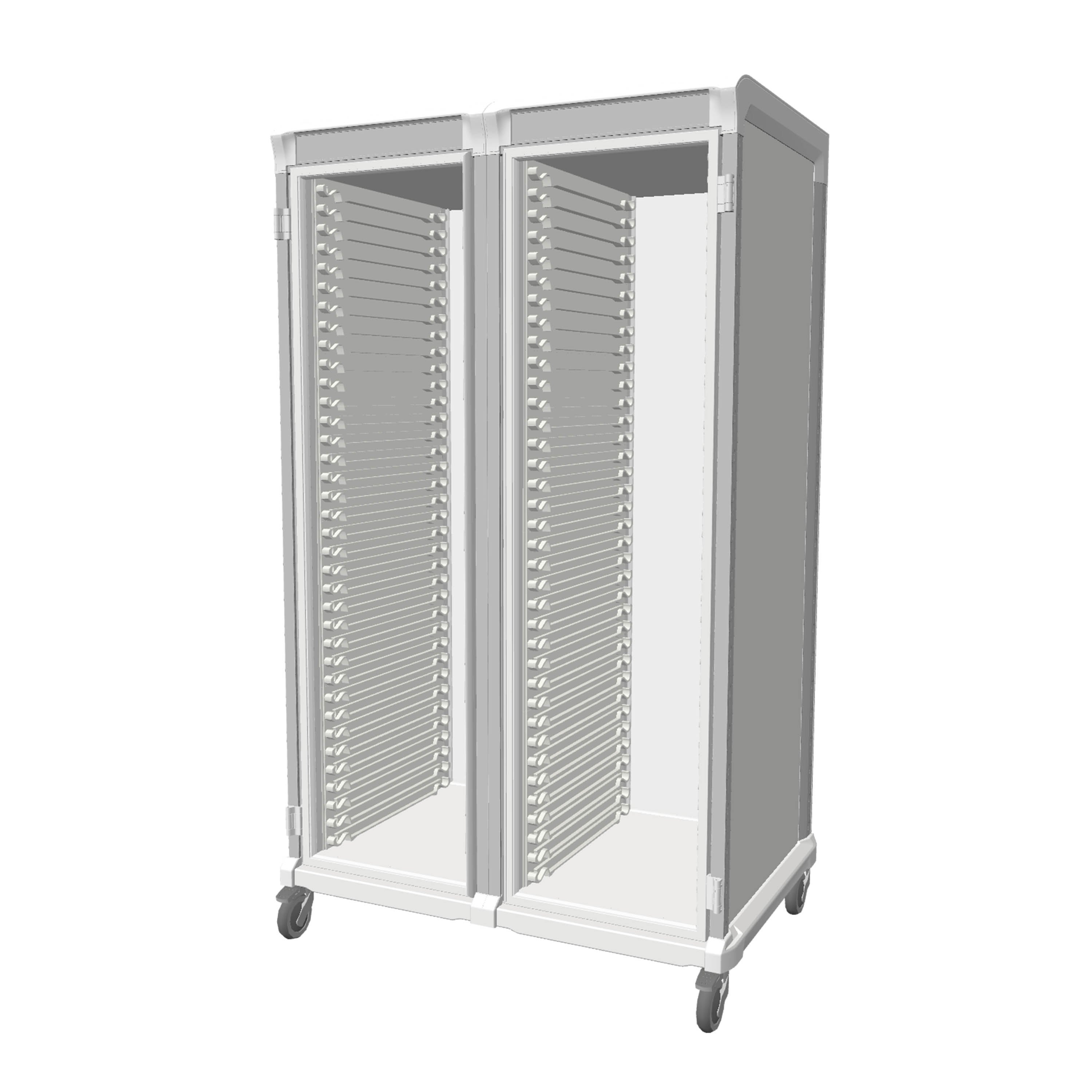 Pegasus Apollo U Type Double Column Medical Storage Cart with 4 Panels