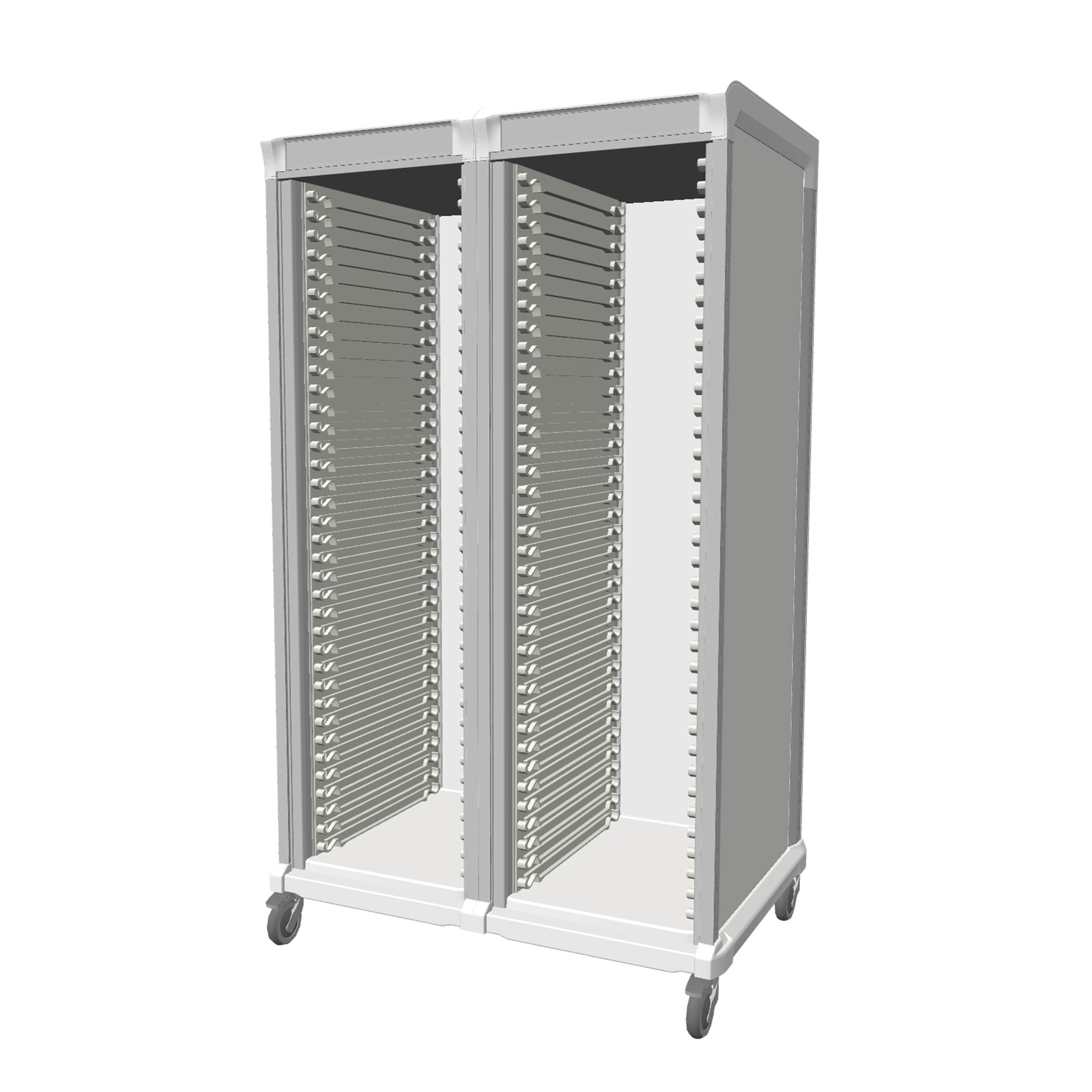 Pegasus Apollo U Type Double Column Medical Storage Cart with 4 Panels