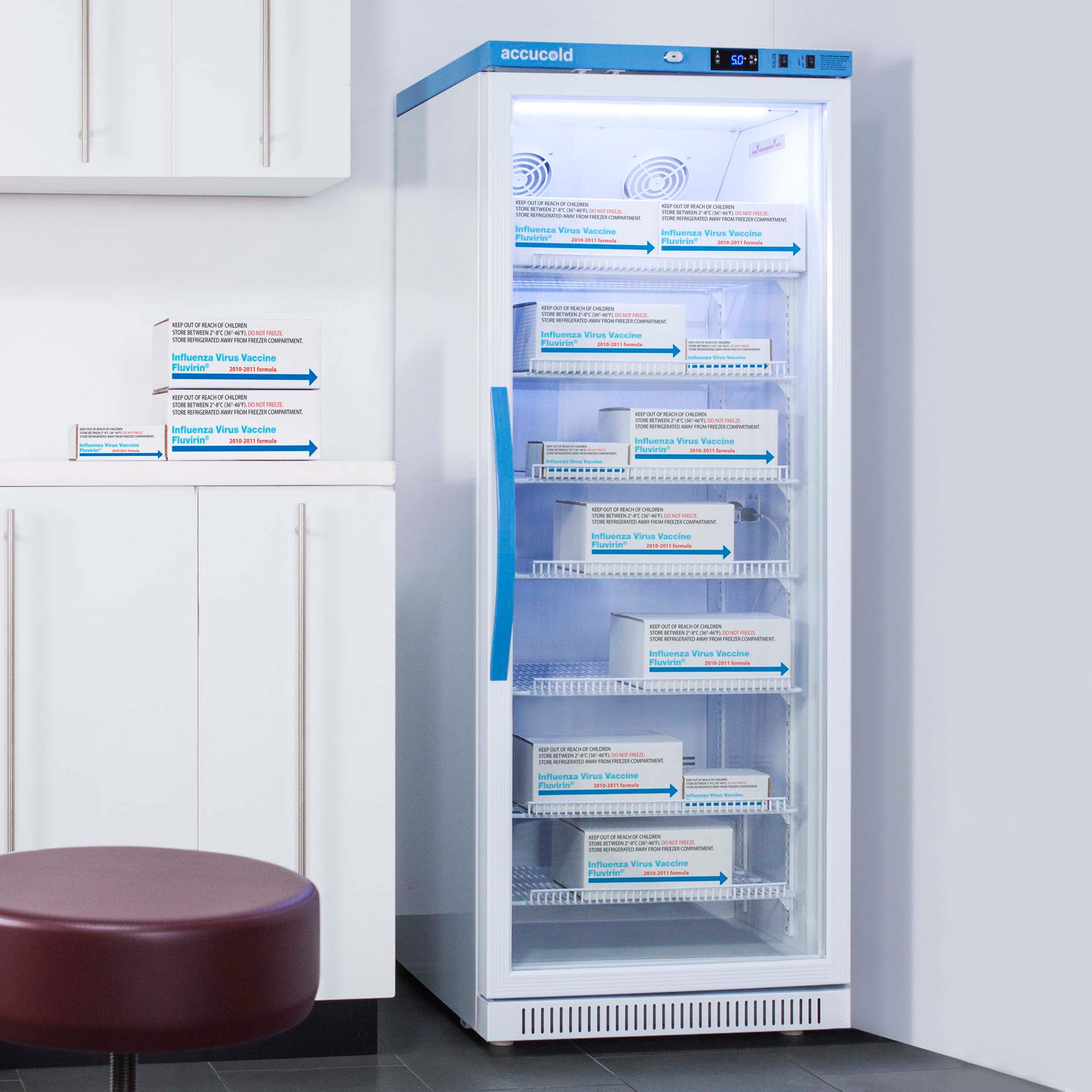 Accucold ARG12PV Vaccine Refrigerator 12 Cu. Ft., 7 Wire Shelves