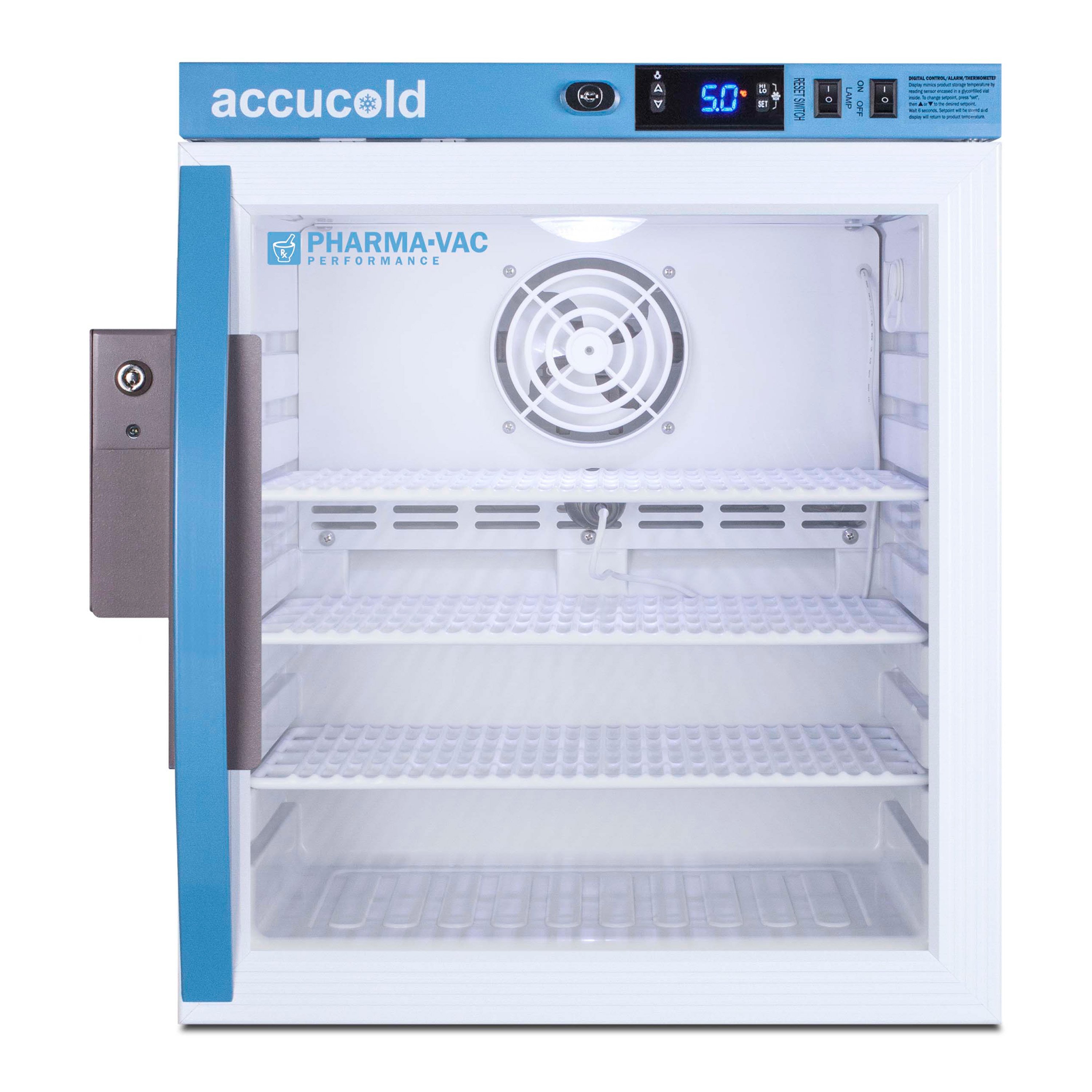 Accucold ARG1PV Vaccine Refrigerator 1 Cu. Ft., 3 Wire Shelves