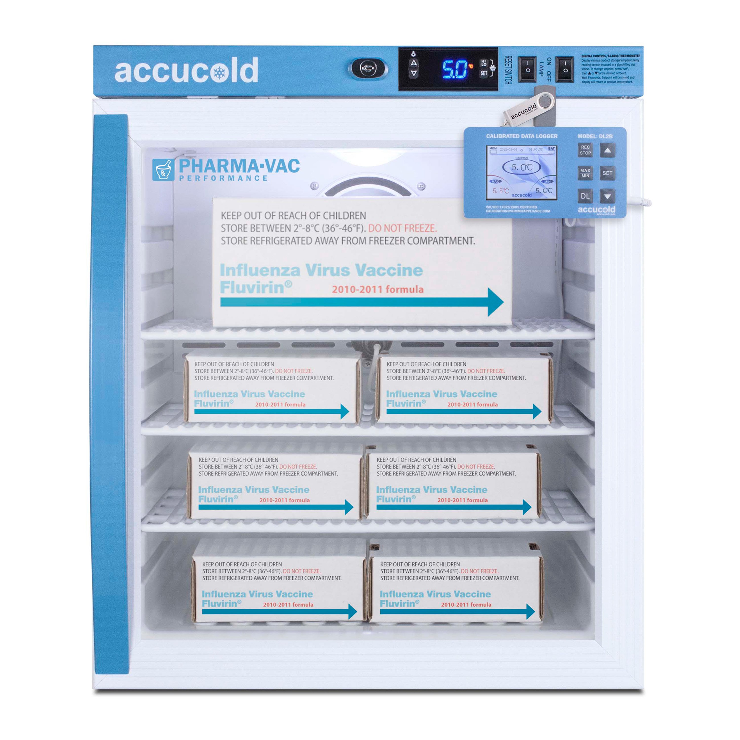 Accucold ARG1PVDL2B Vaccine Refrigerator Digital Data Logger
