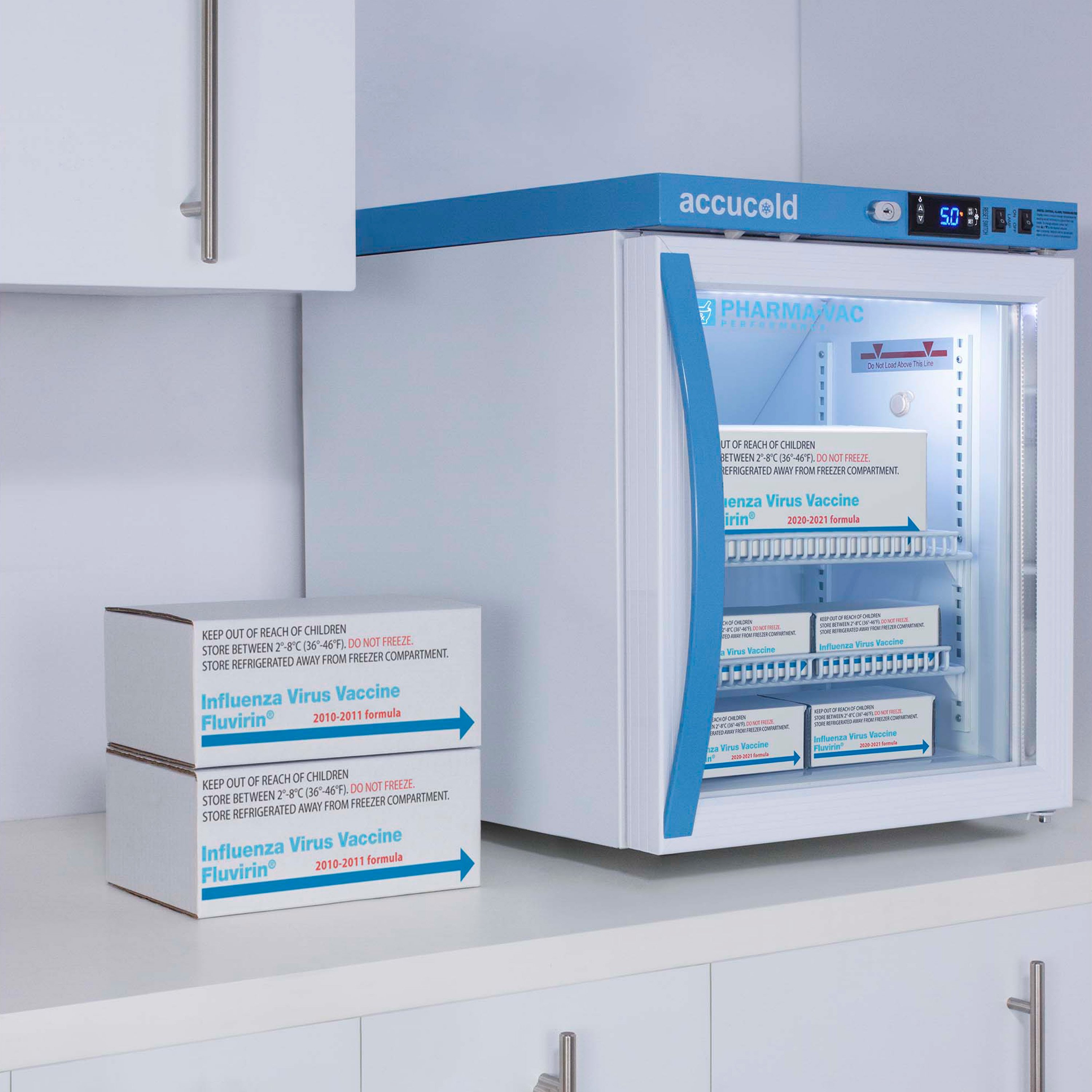 Accucold ARG2PV Vaccine Refrigerator 2 Cu. Ft., 2 Wire Shelves