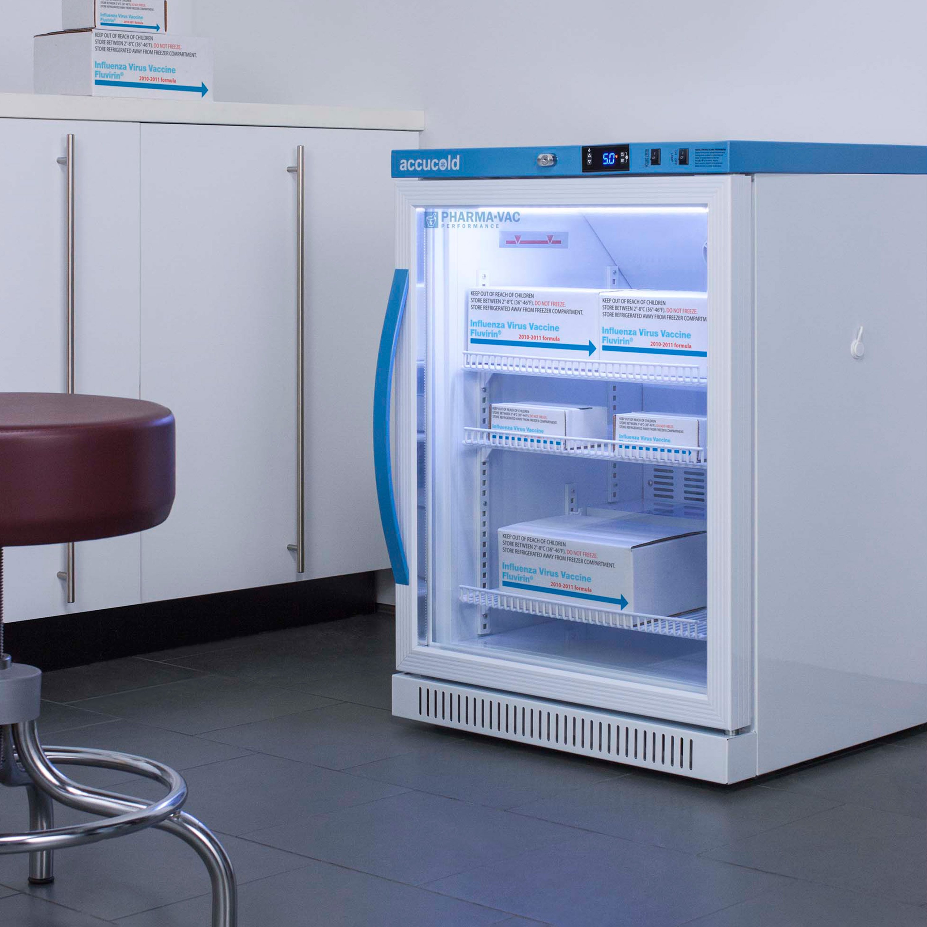 Accucold ARG6PV Vaccine Refrigerator 6 Cu. Ft., 4 Wire Shelves