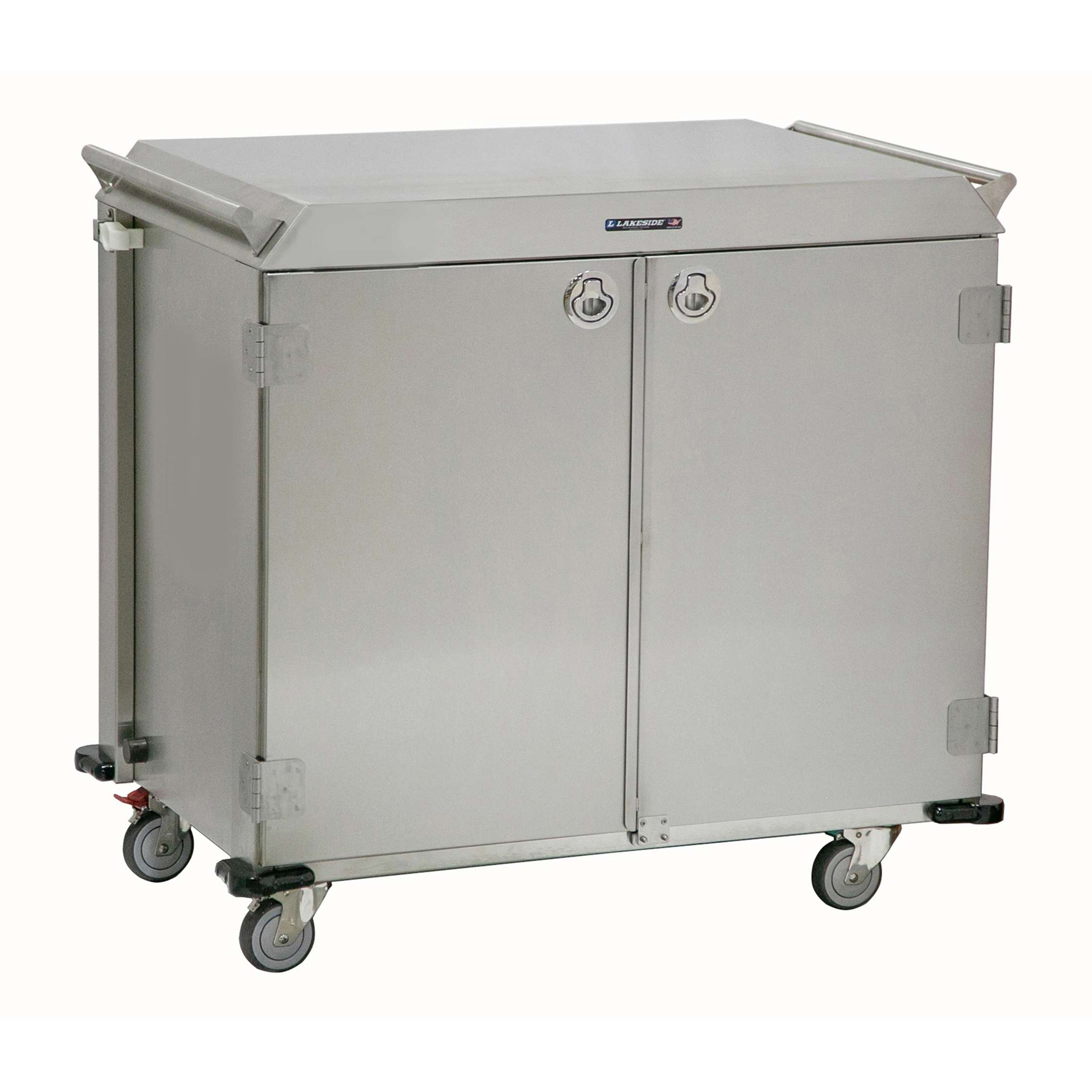 Lakeside Deluxe Case Cart, Double Door, 58" High, 6" Casters