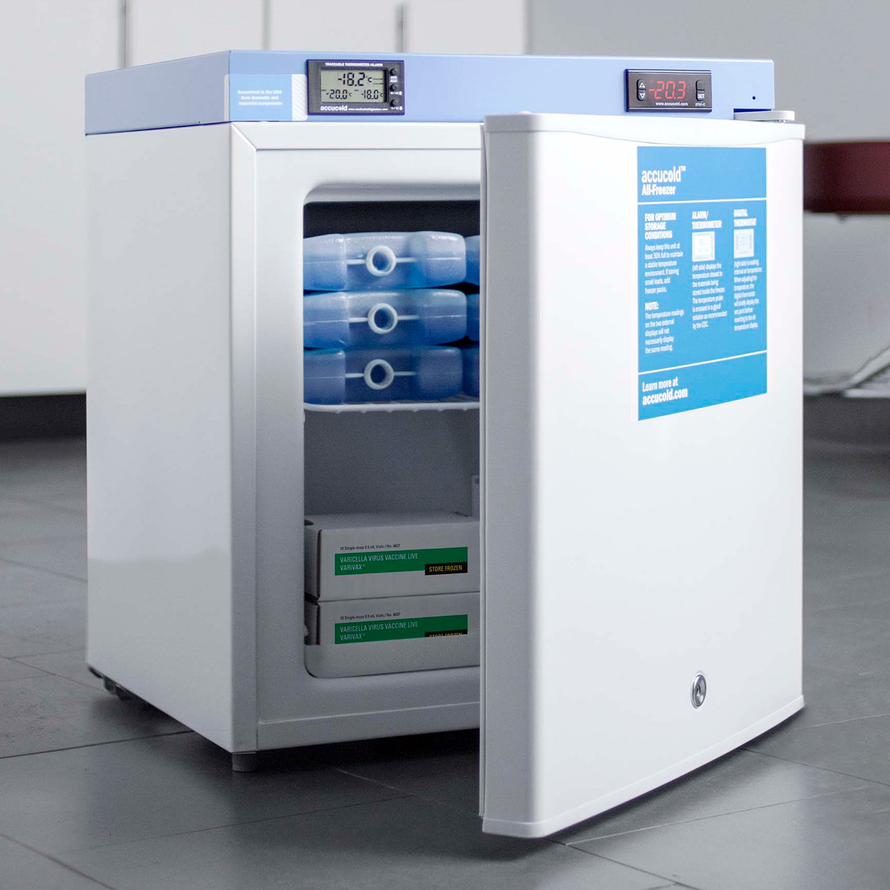 Accucold FS24LMED2 Compact All-Freezer, Front Control Panel