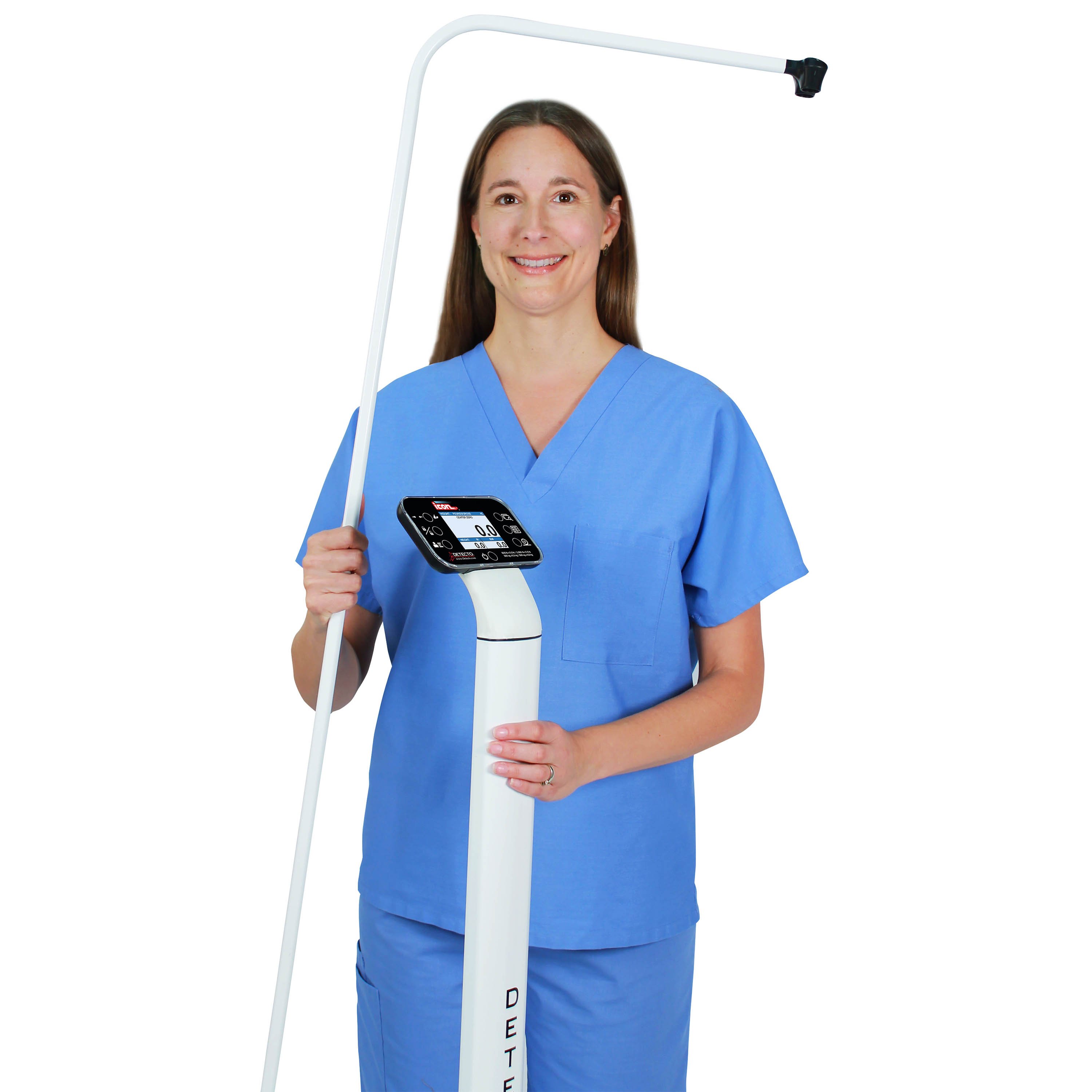 icon Digital Clinical Scales with Sonar Height Rods 1000 lb Capacity