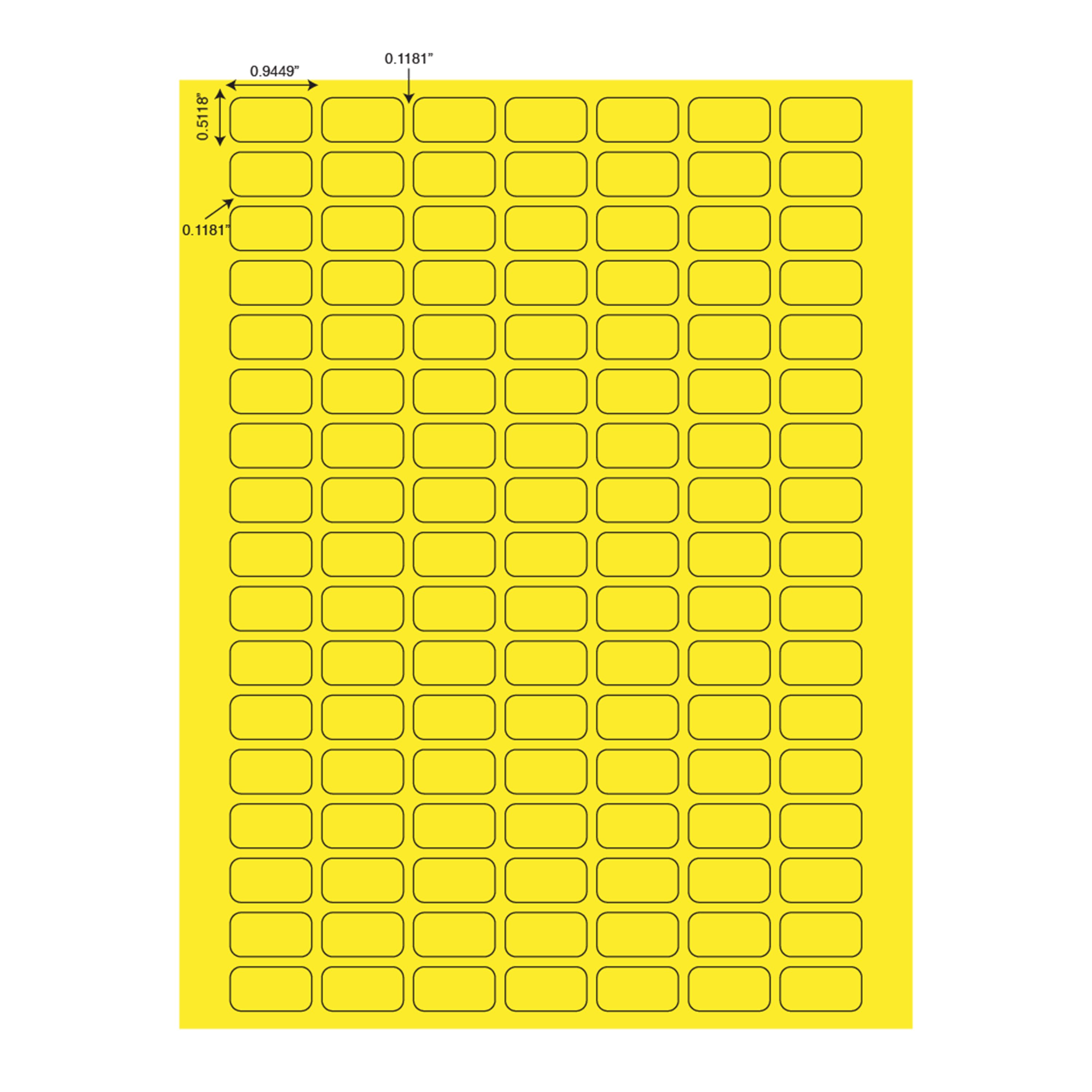 Cryogenic Label Sheet for 0.5 mL Tubes - 24 mm x 13 mm
