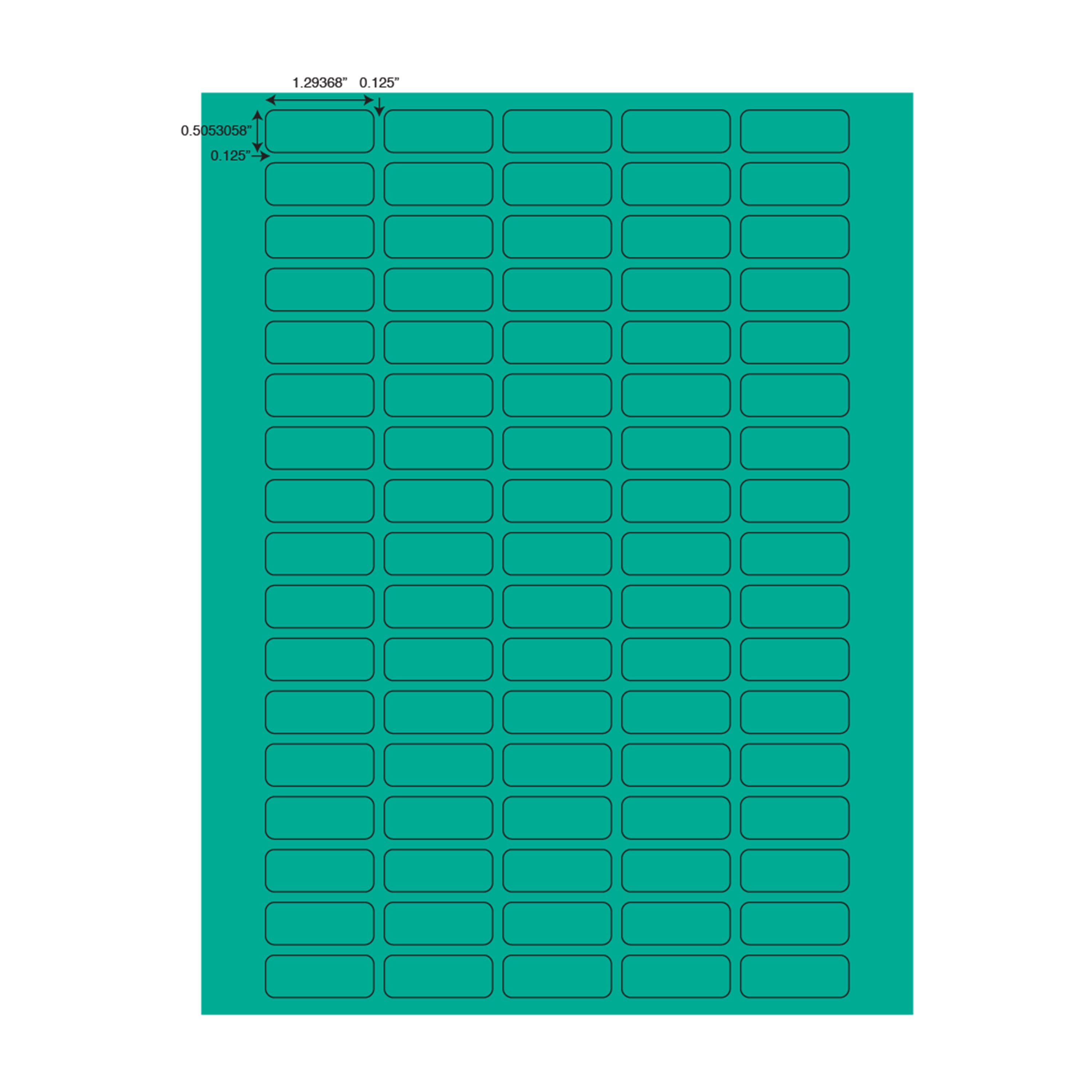 Cryogenic Label Sheet for 1.5-2.0 mL Tubes - 33 mm x 13 mm