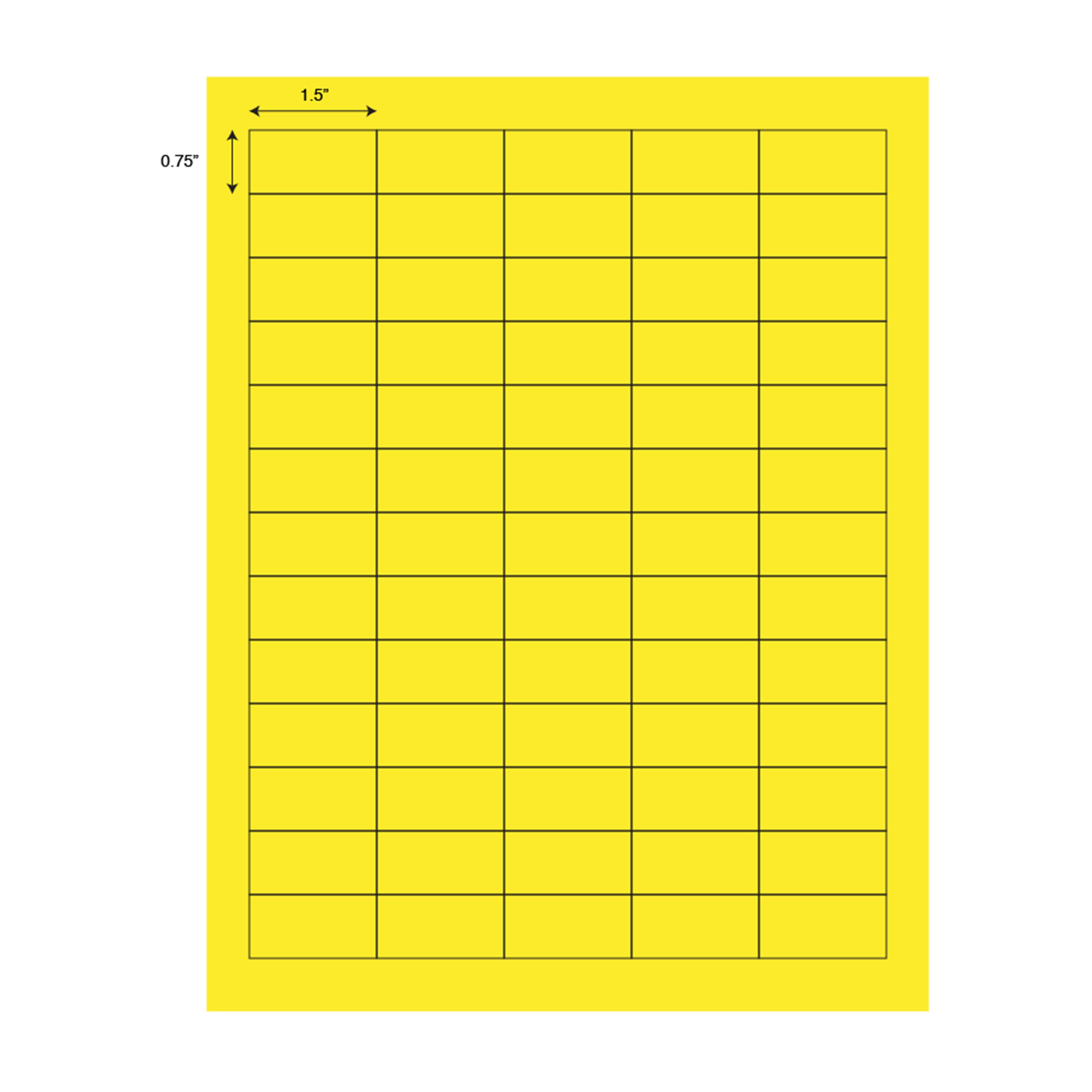 Cryogenic Label Sheet for General Use - 38 mm x 19 mm