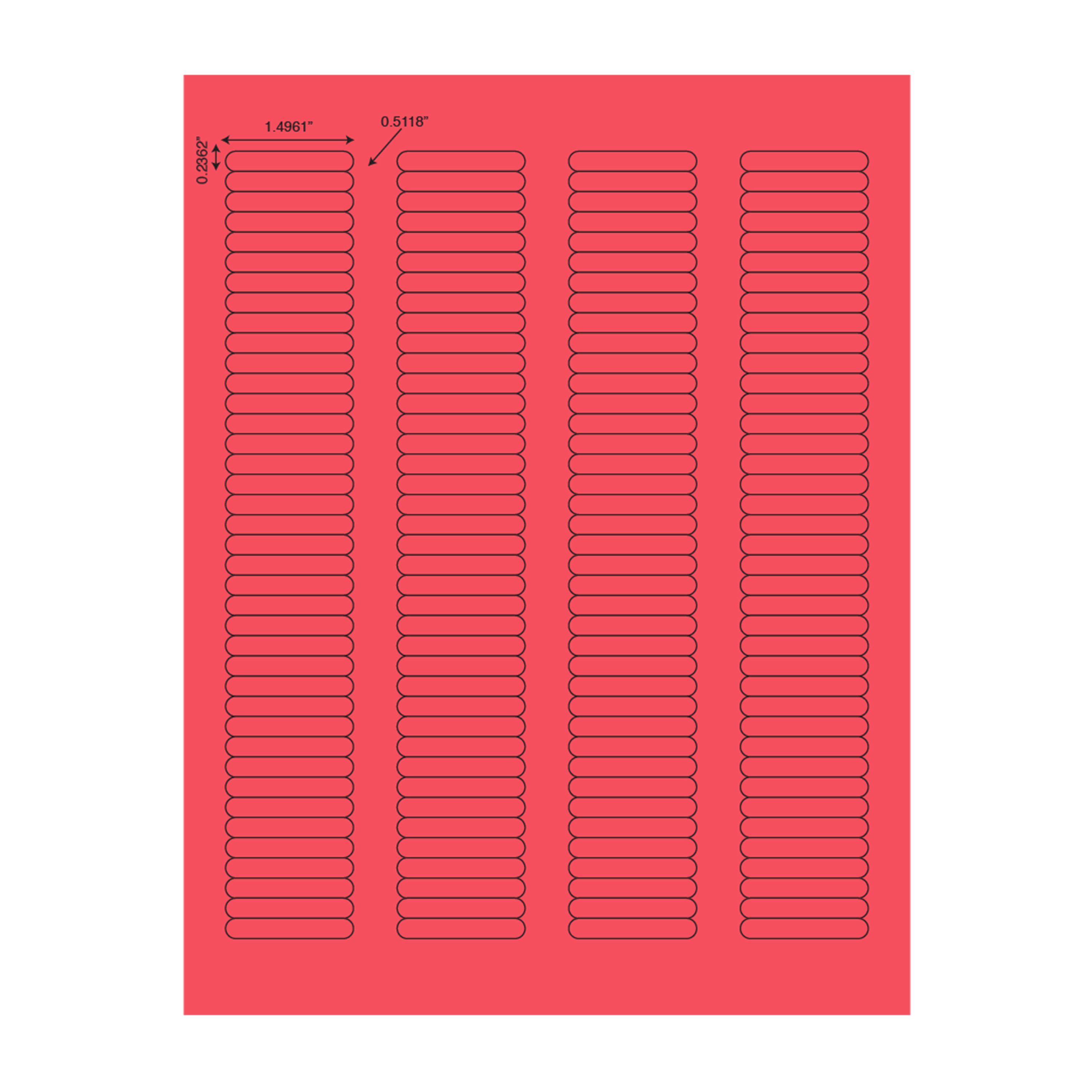 Cryogenic Label Sheet for Microplates - 38 mm x 6 mm