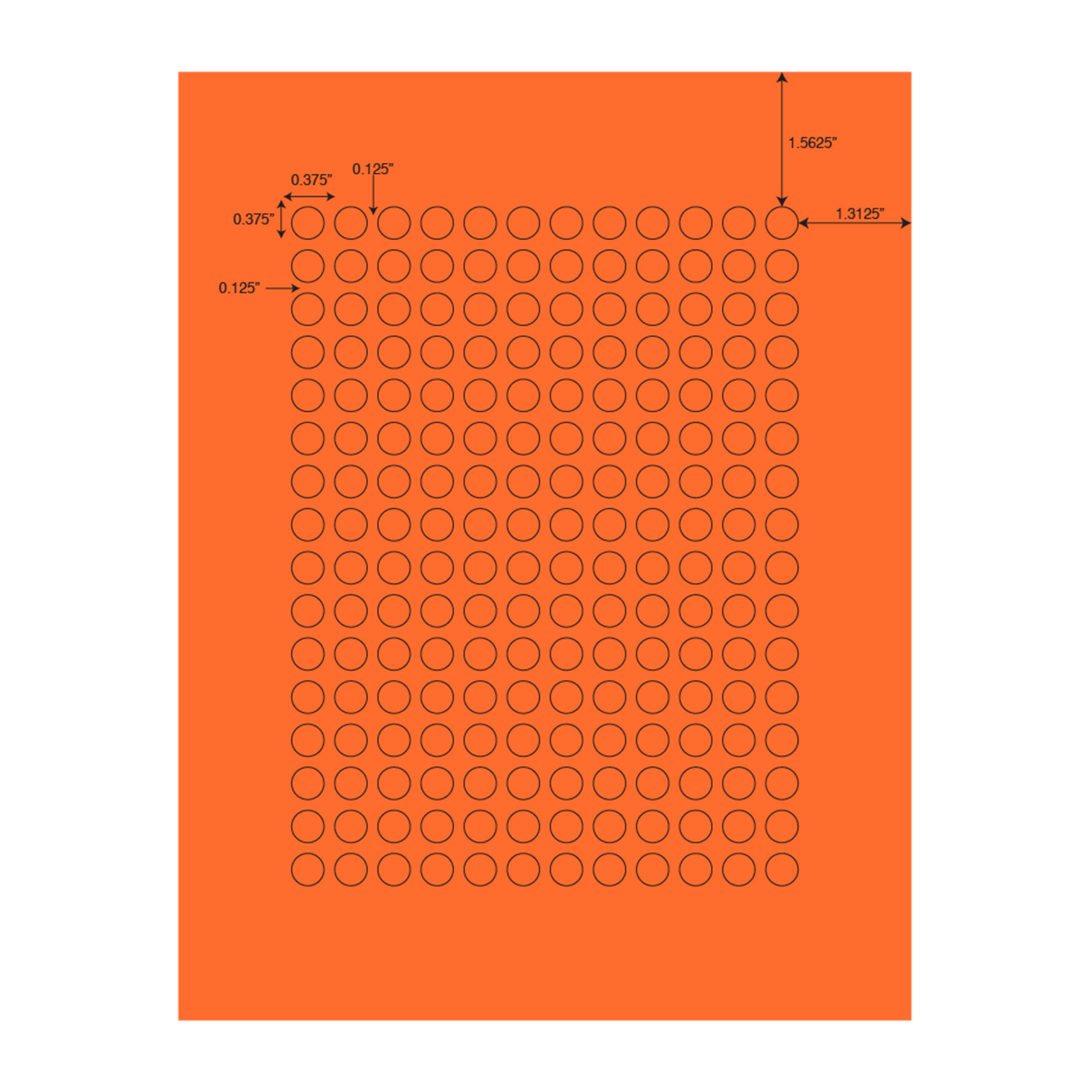 Cryogenic Label Sheet for 0.5-1.5 mL Tubes - 9.5 mm Dots
