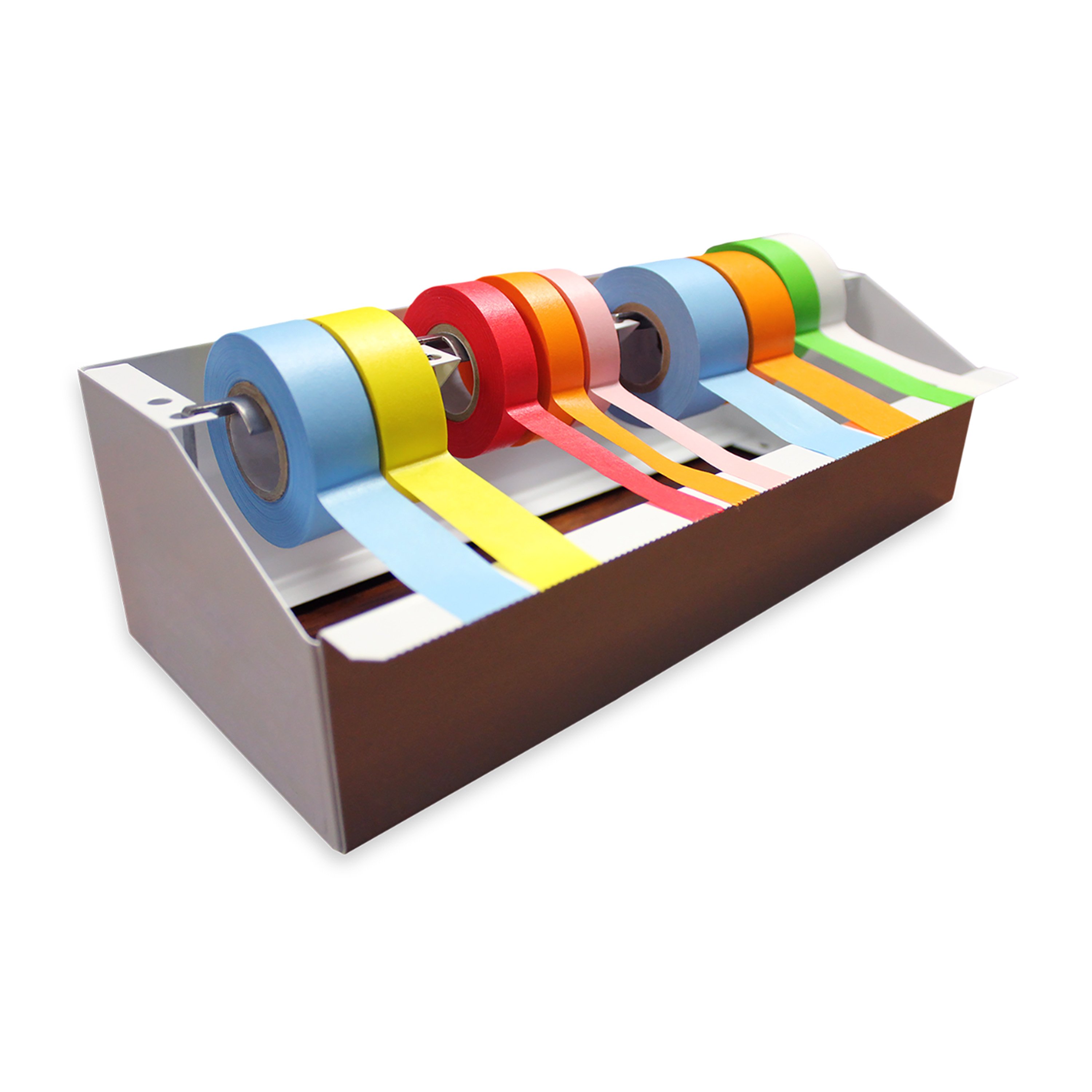 Multiple Roll Label Tape Dispenser for 500-Inch Length Rolls