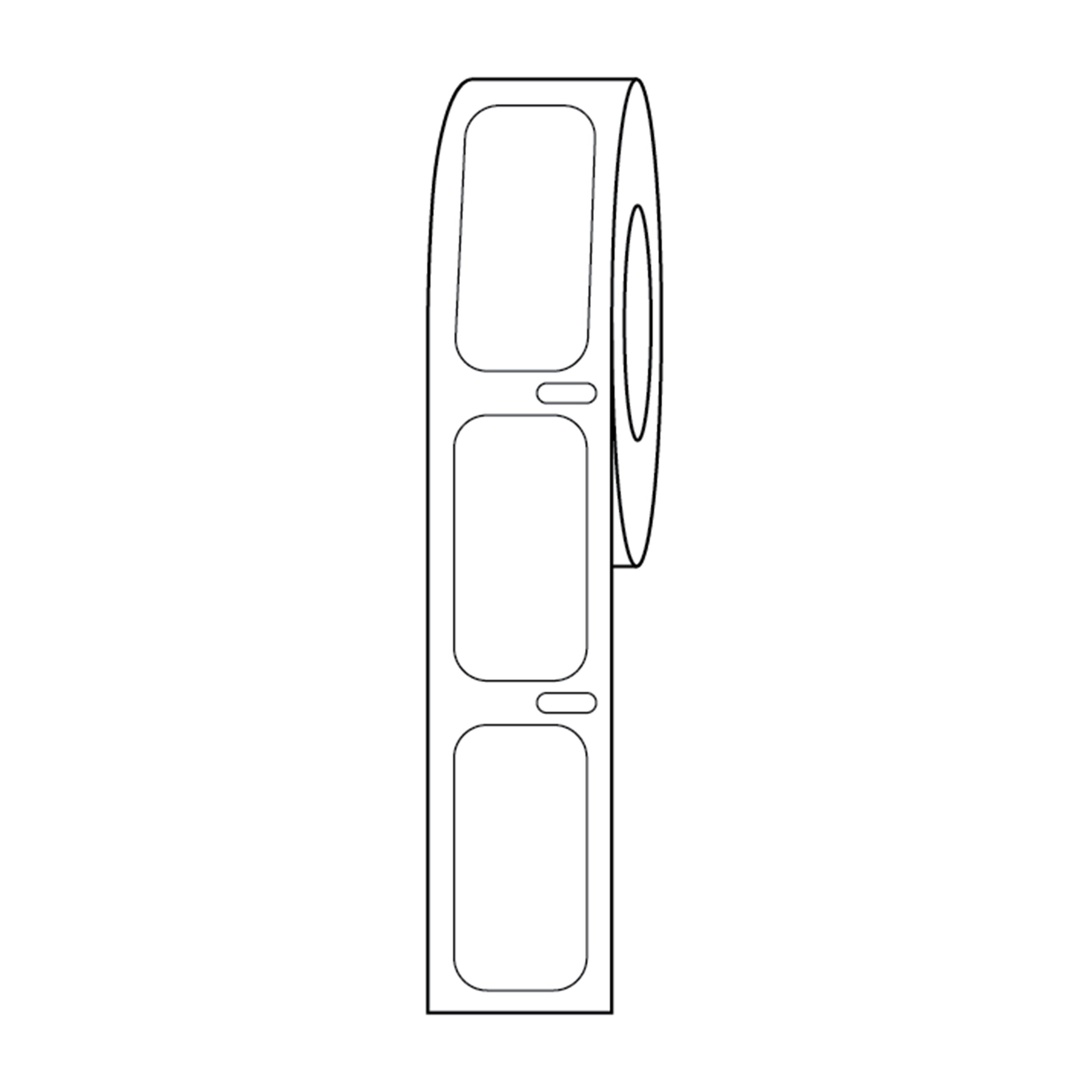 Cryo Direct Thermal Label for Cryogenic Vials - 27 mm x 13 mm