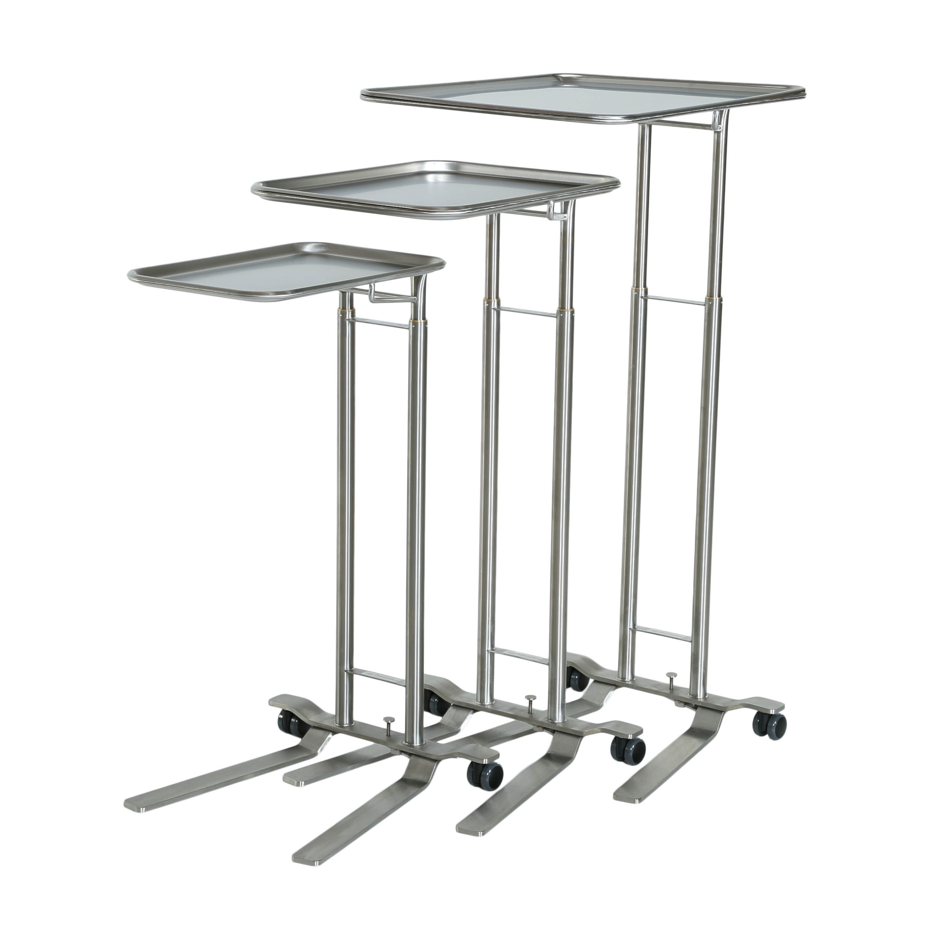 Mid Central Medical SS Foot Control Height Adjustable Mayo Stand
