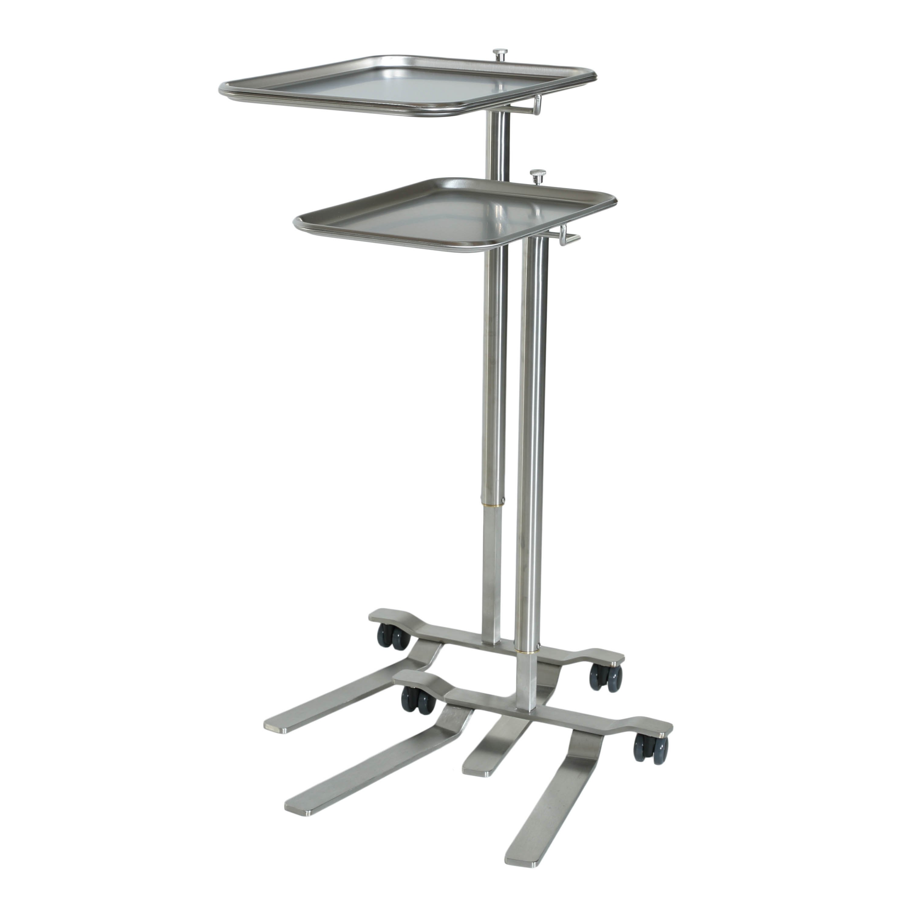 Mid Central Medical SS Thumb Control Height Adjustable Mayo Stand