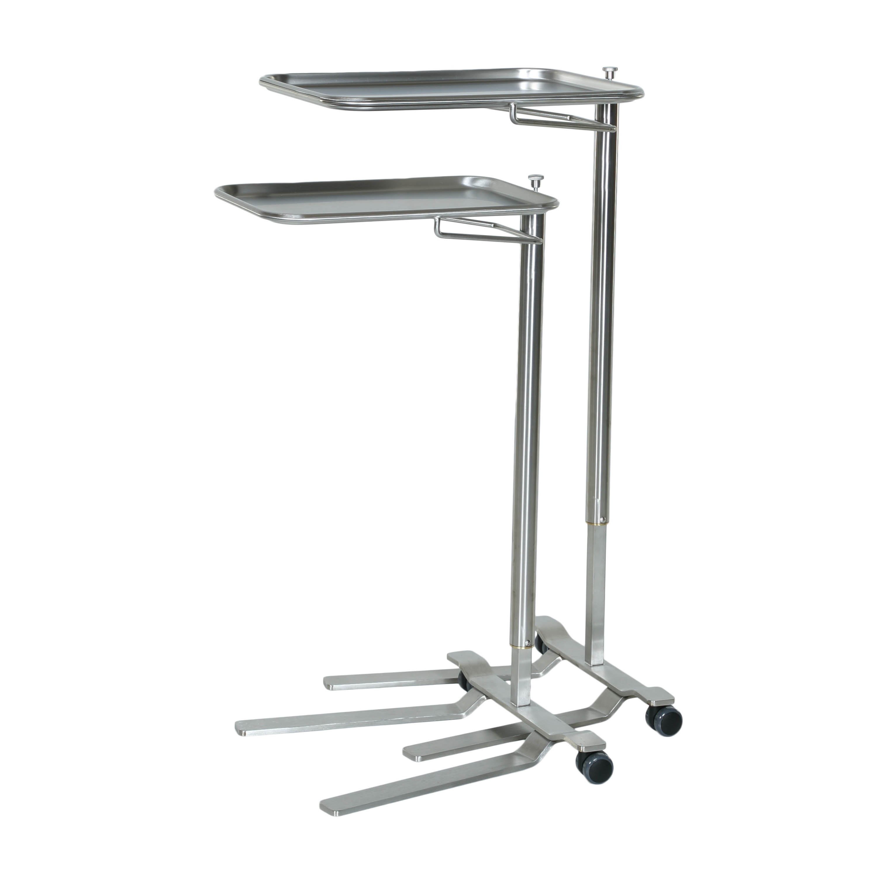 Mid Central Medical SS Thumb Control Height Adjustable Mayo Stand