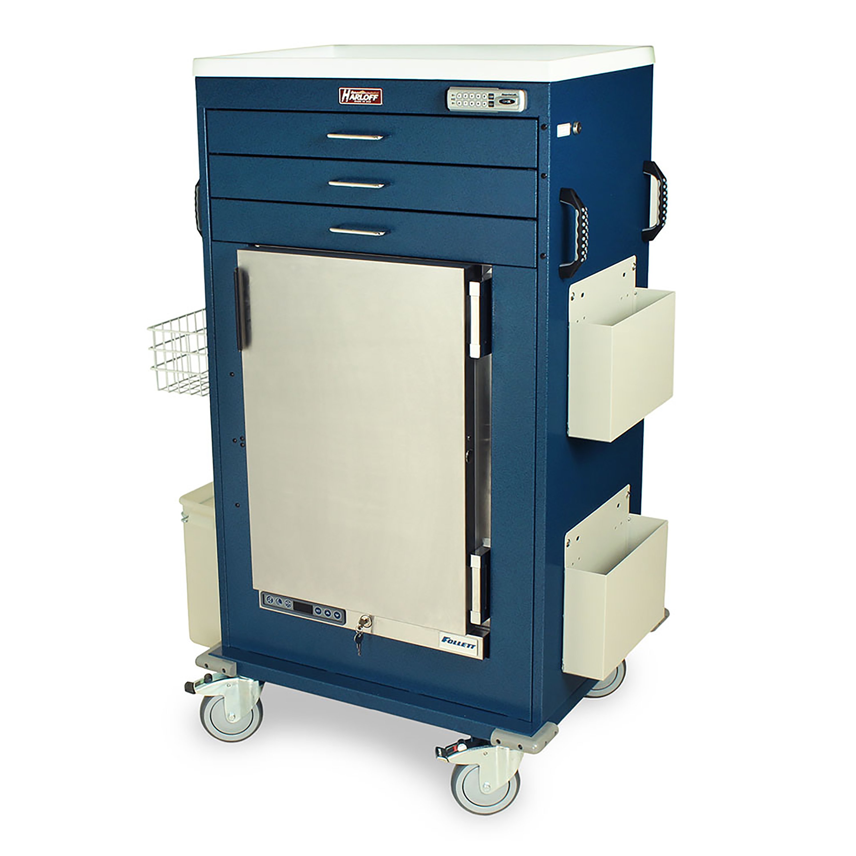 Harloff MH5300E Malignant Hyperthermia Cart 1.8 cu ft. Refrigerator